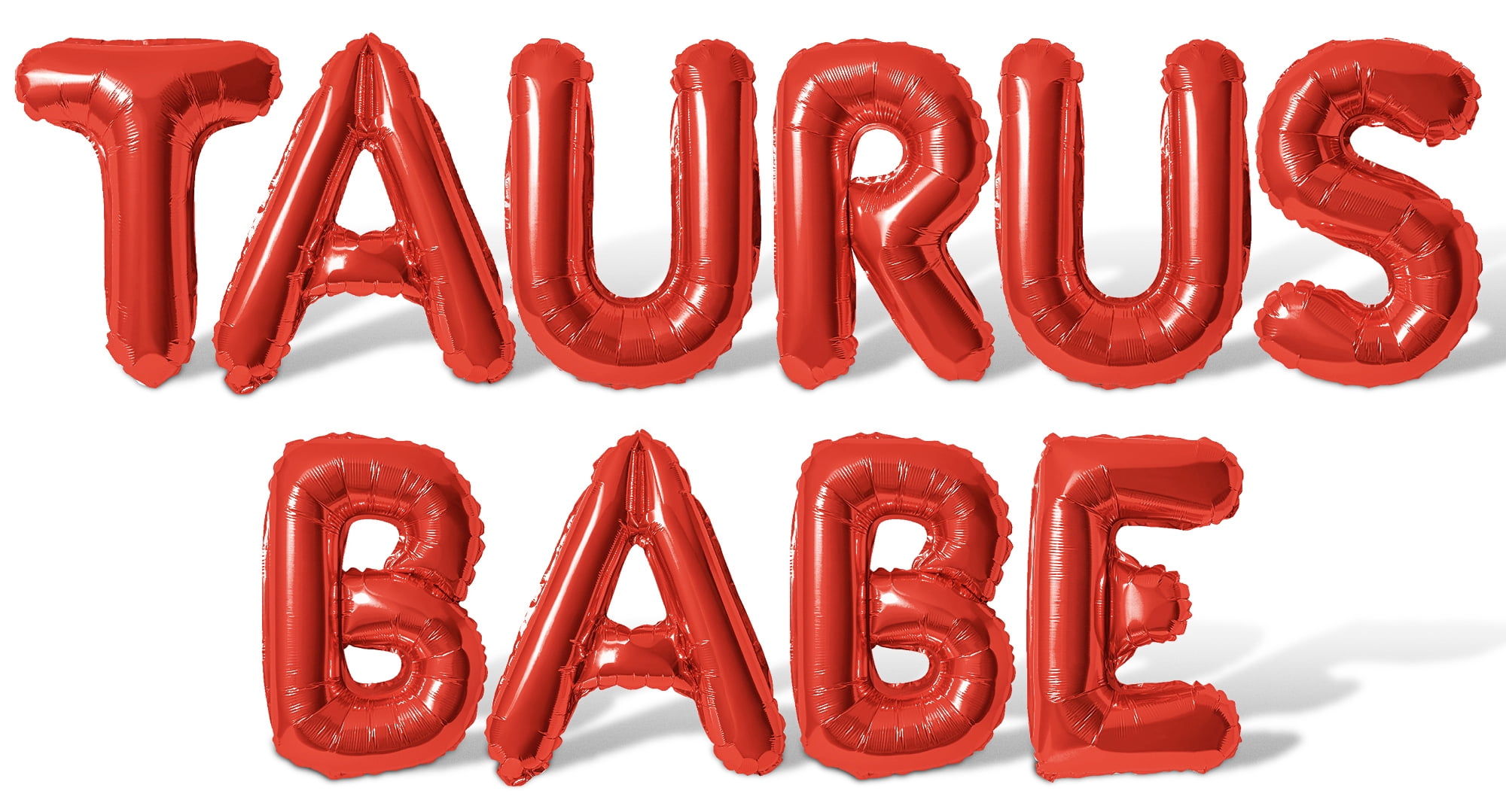 Letter Balloons - TAURUS BABE 16" Inch Alphabet Letters Foil Mylar ...