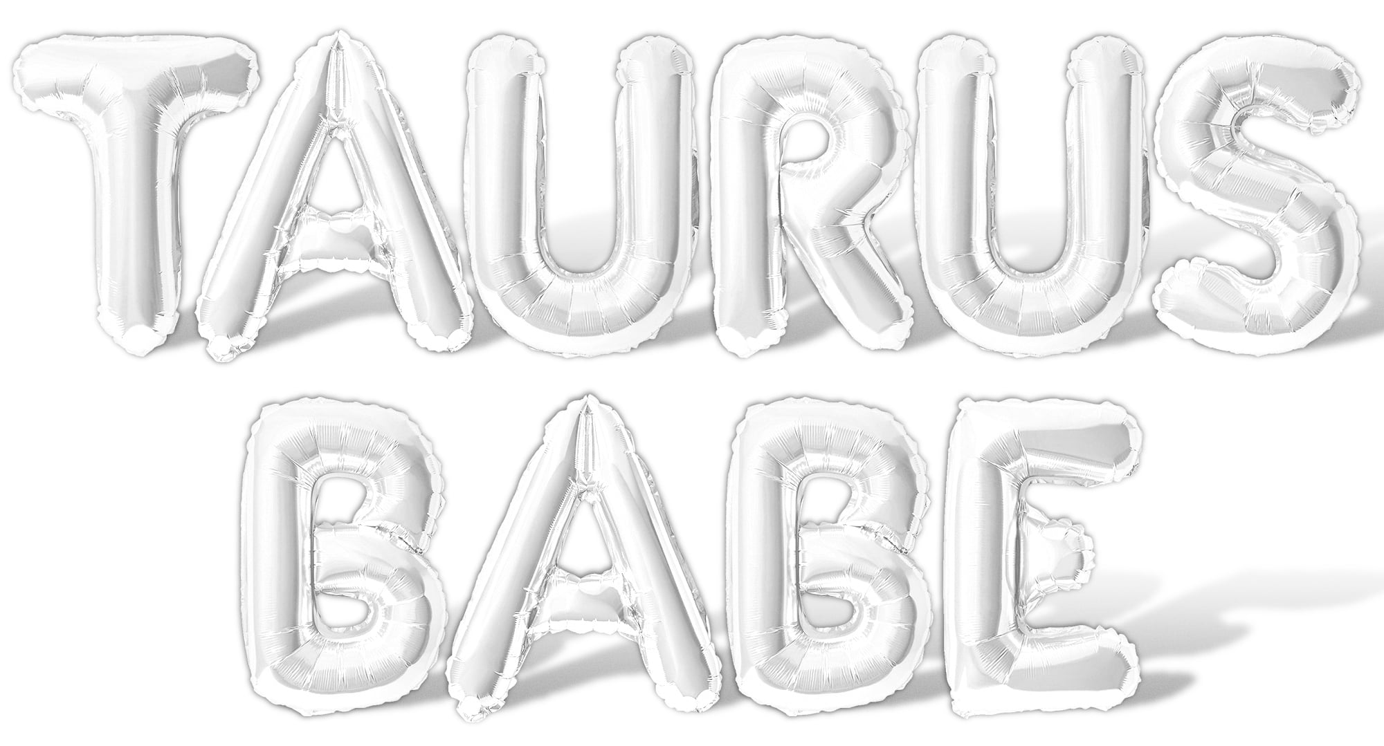 Letter Balloons - TAURUS BABE 16" Inch Alphabet Letters Foil Mylar ...