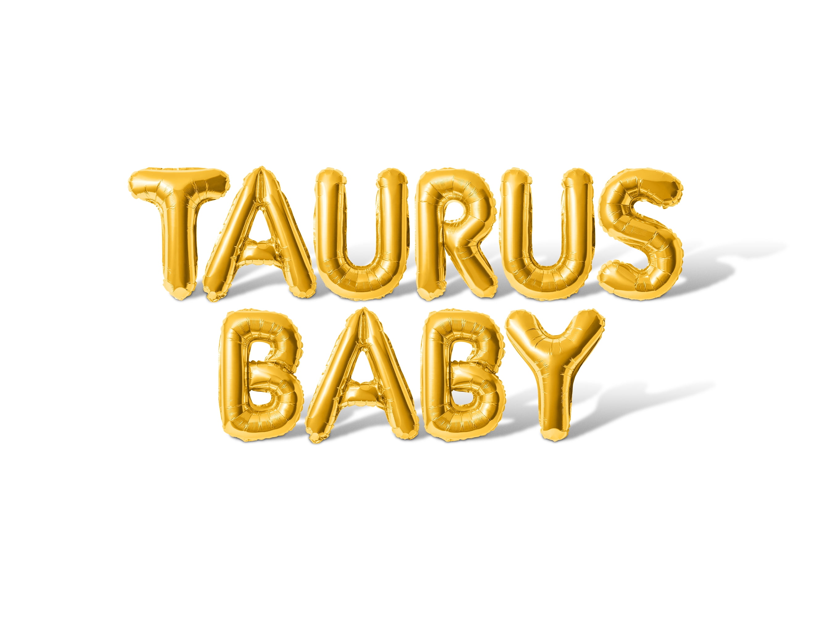 Letter Balloons - TAURUS BABY 16" Inch Alphabet Letters Foil Mylar ...
