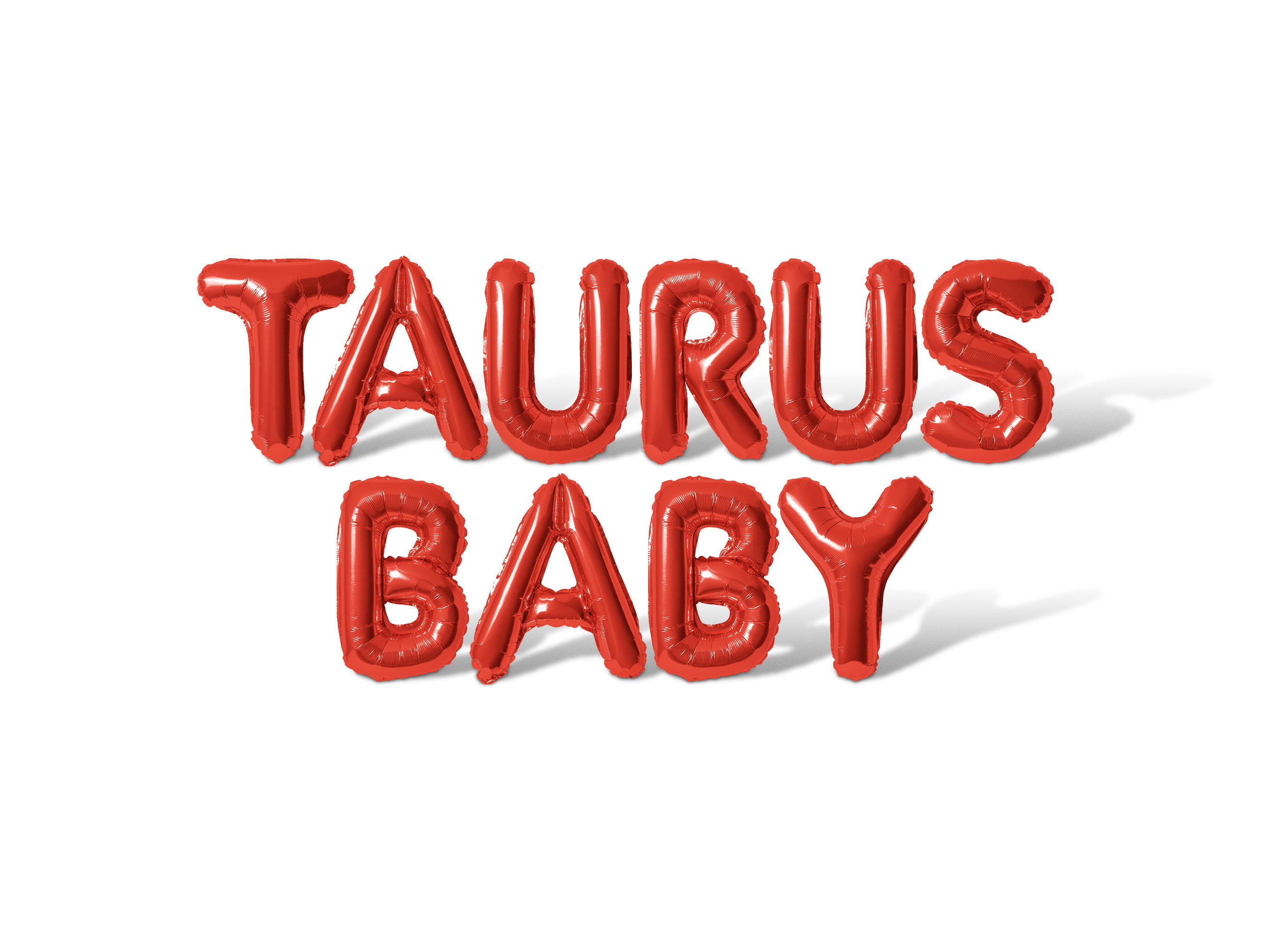 Letter Balloons - TAURUS BABY 16" Inch Alphabet Letters Foil Mylar ...