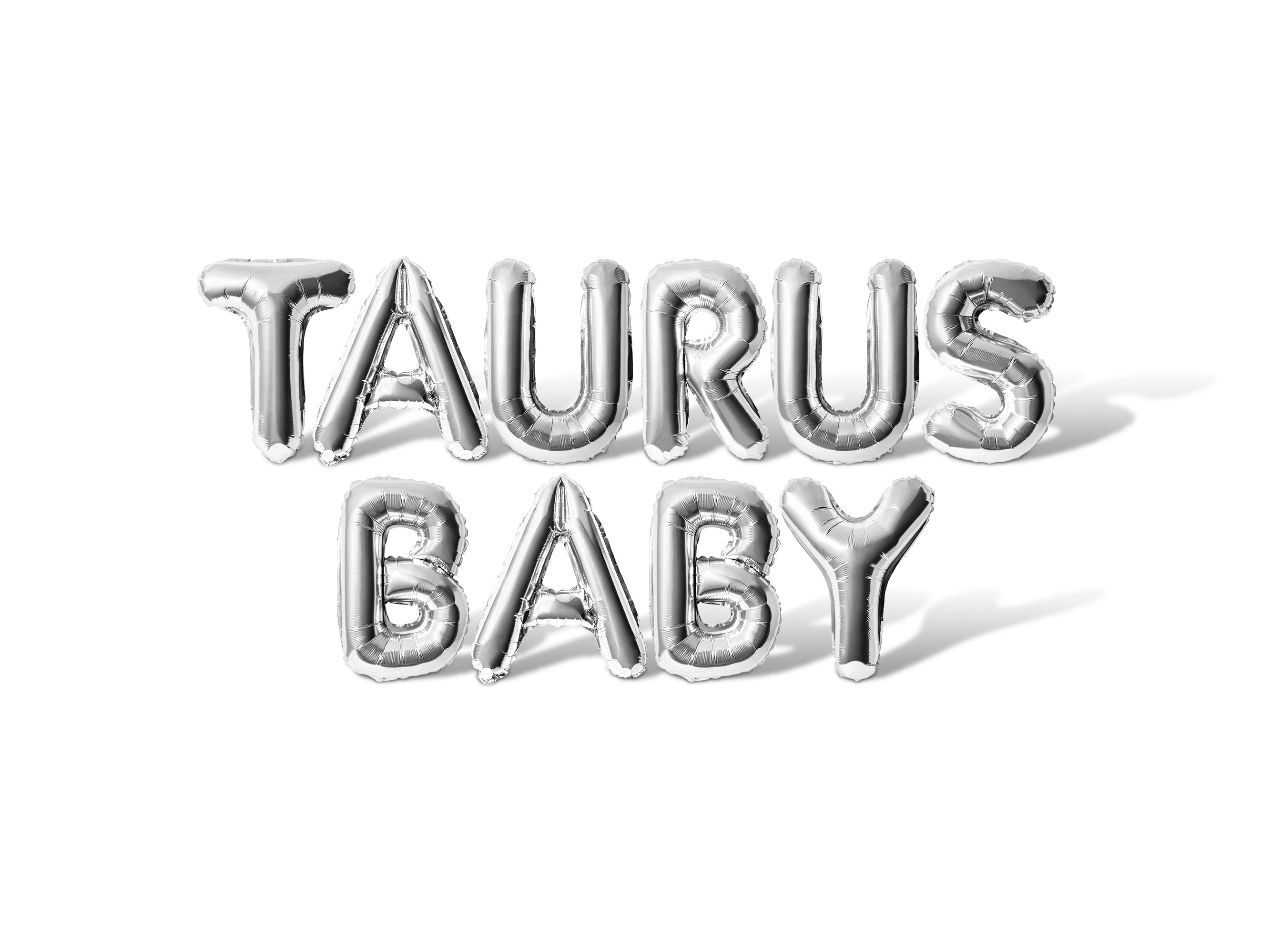 Letter Balloons - TAURUS BABY 16" Inch Alphabet Letters Foil Mylar ...