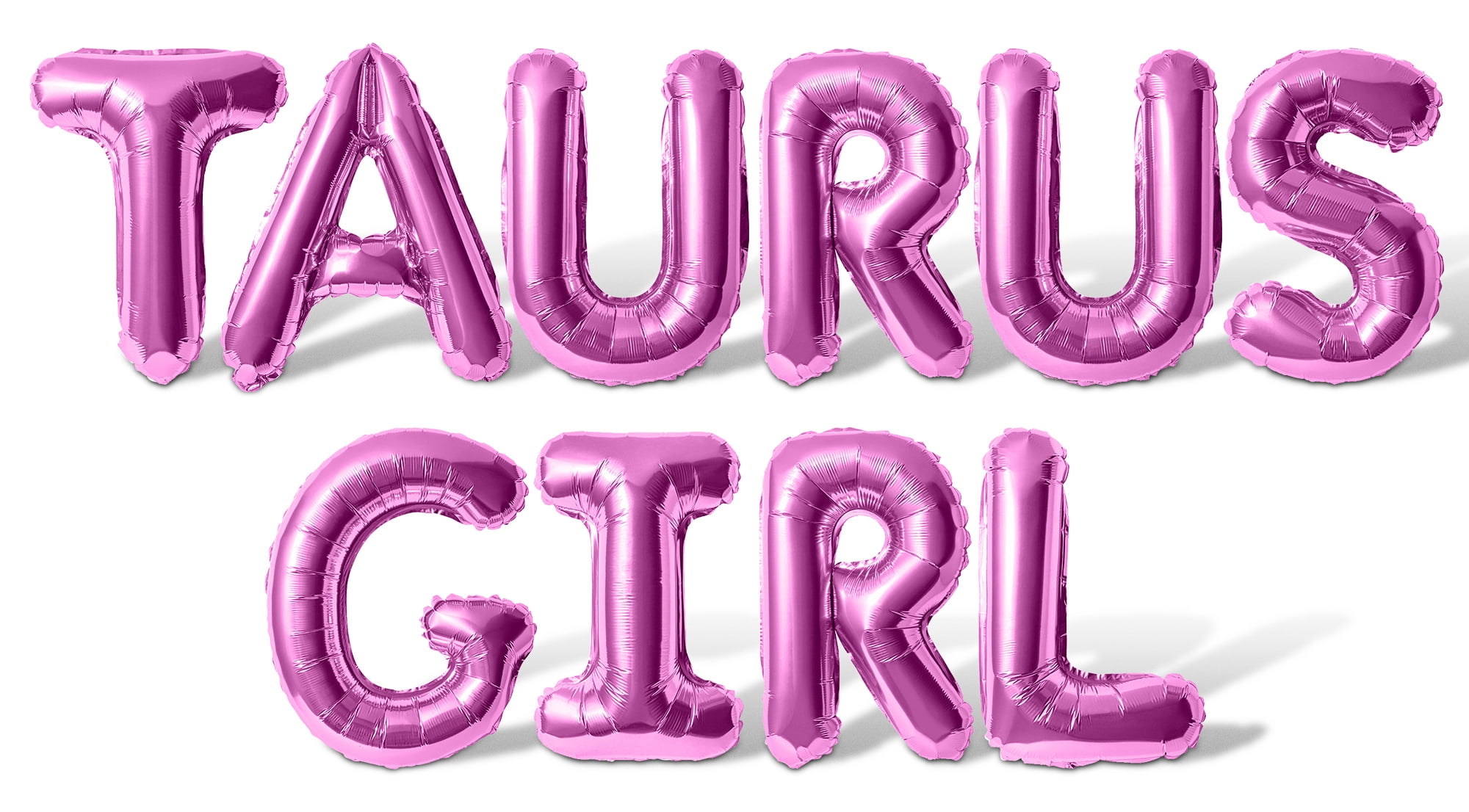 Letter Balloons - TAURUS GIRL 16" Inch Alphabet Letters Foil Mylar ...