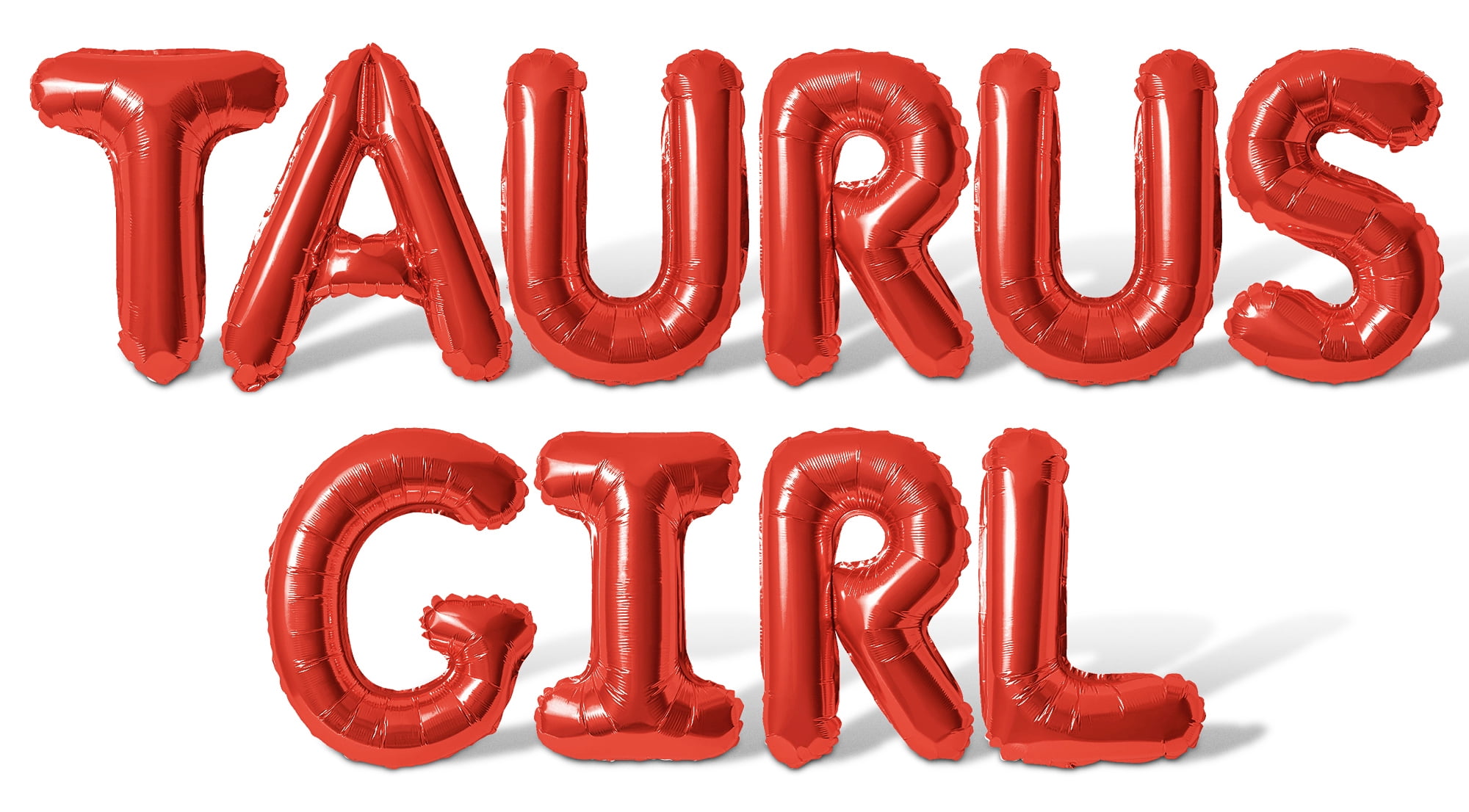 Letter Balloons - TAURUS GIRL 16" Inch Alphabet Letters Foil Mylar ...
