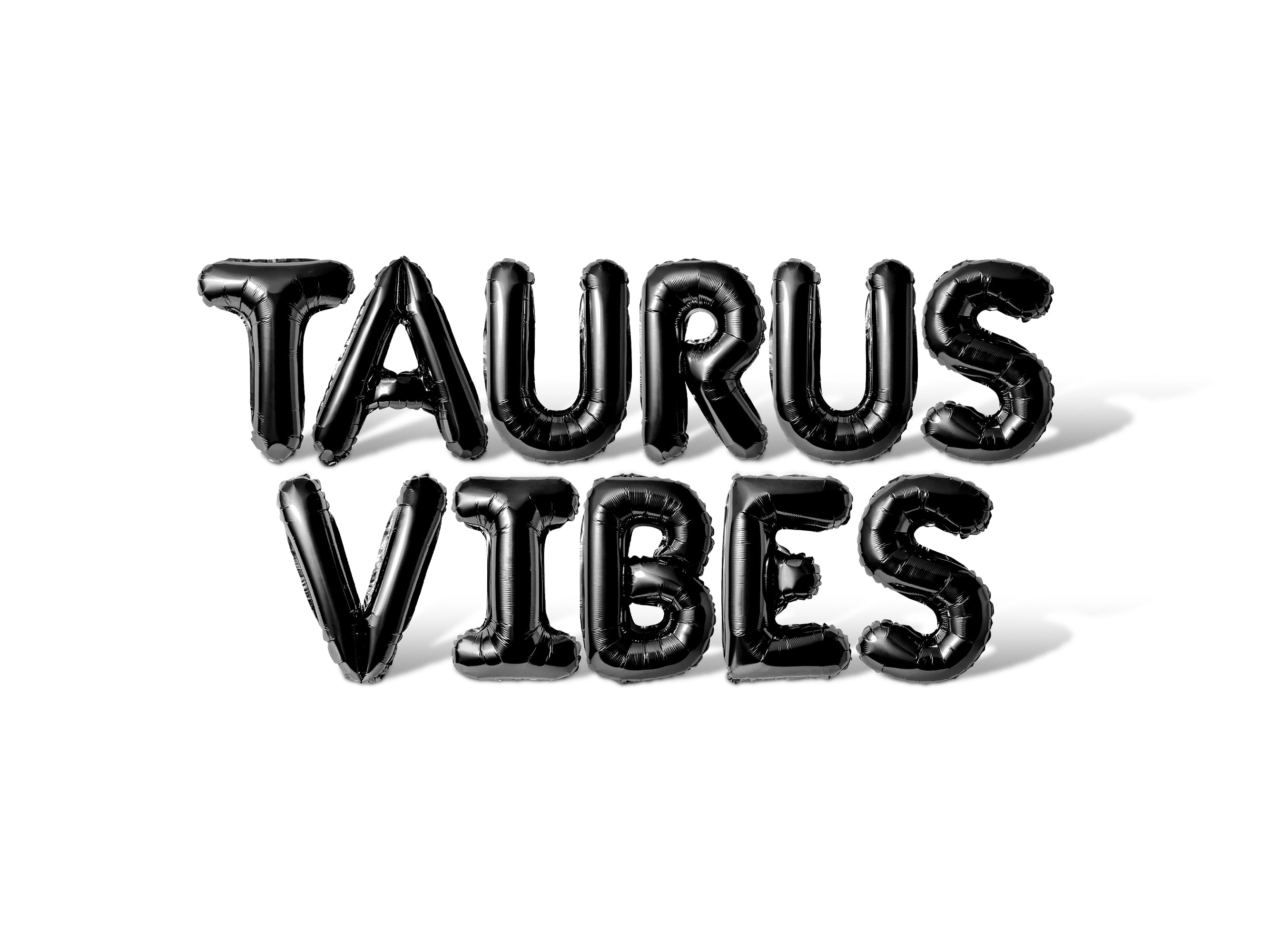 Letter Balloons - TAURUS VIBES 16" Inch Alphabet Letters Foil Mylar ...