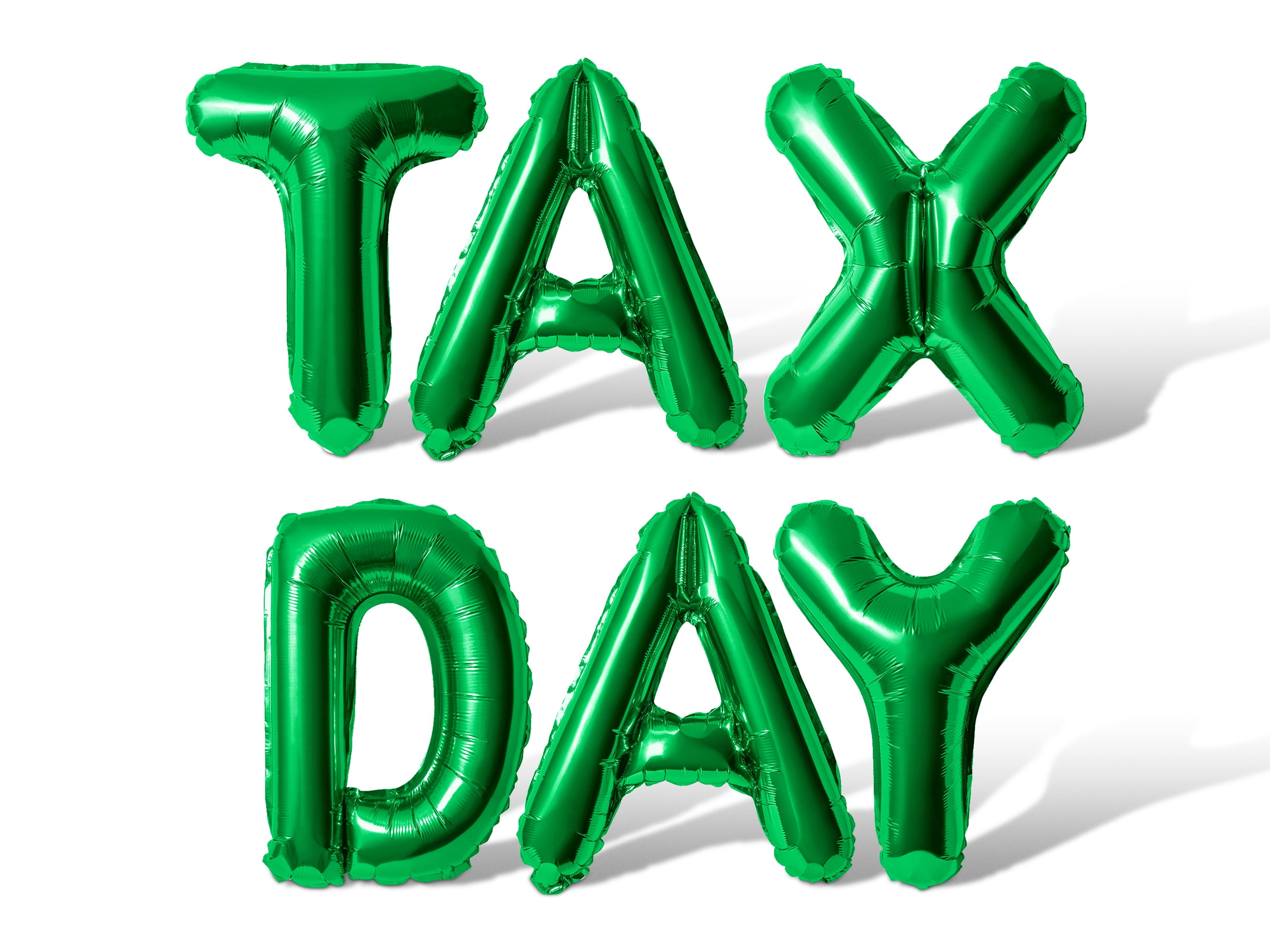 Letter Balloons - TAX DAY 16" Inch Alphabet Letters Foil Mylar Balloon ...