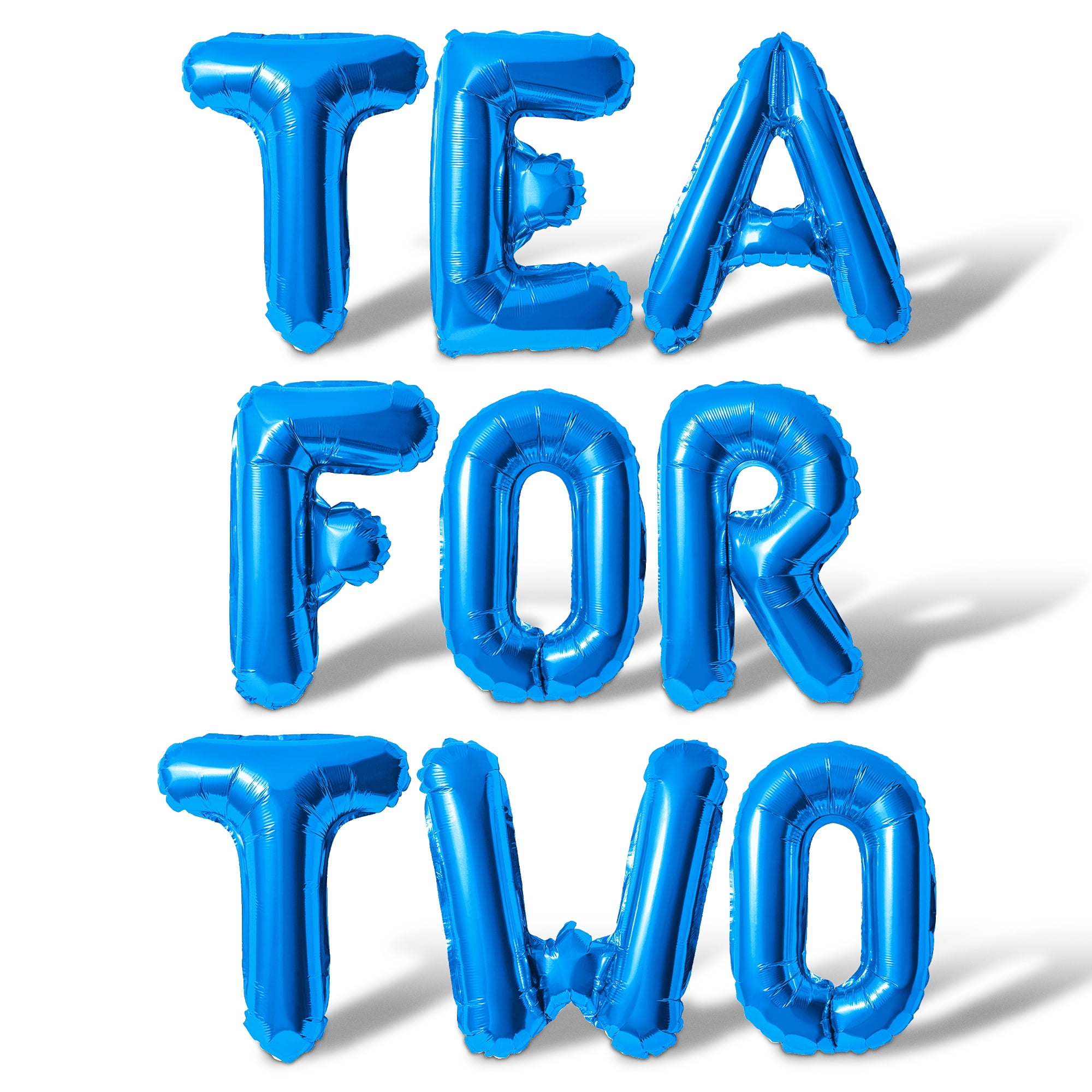 Letter Balloons - TEA FOR TWO 16" Inch Alphabet Letters Foil Mylar ...