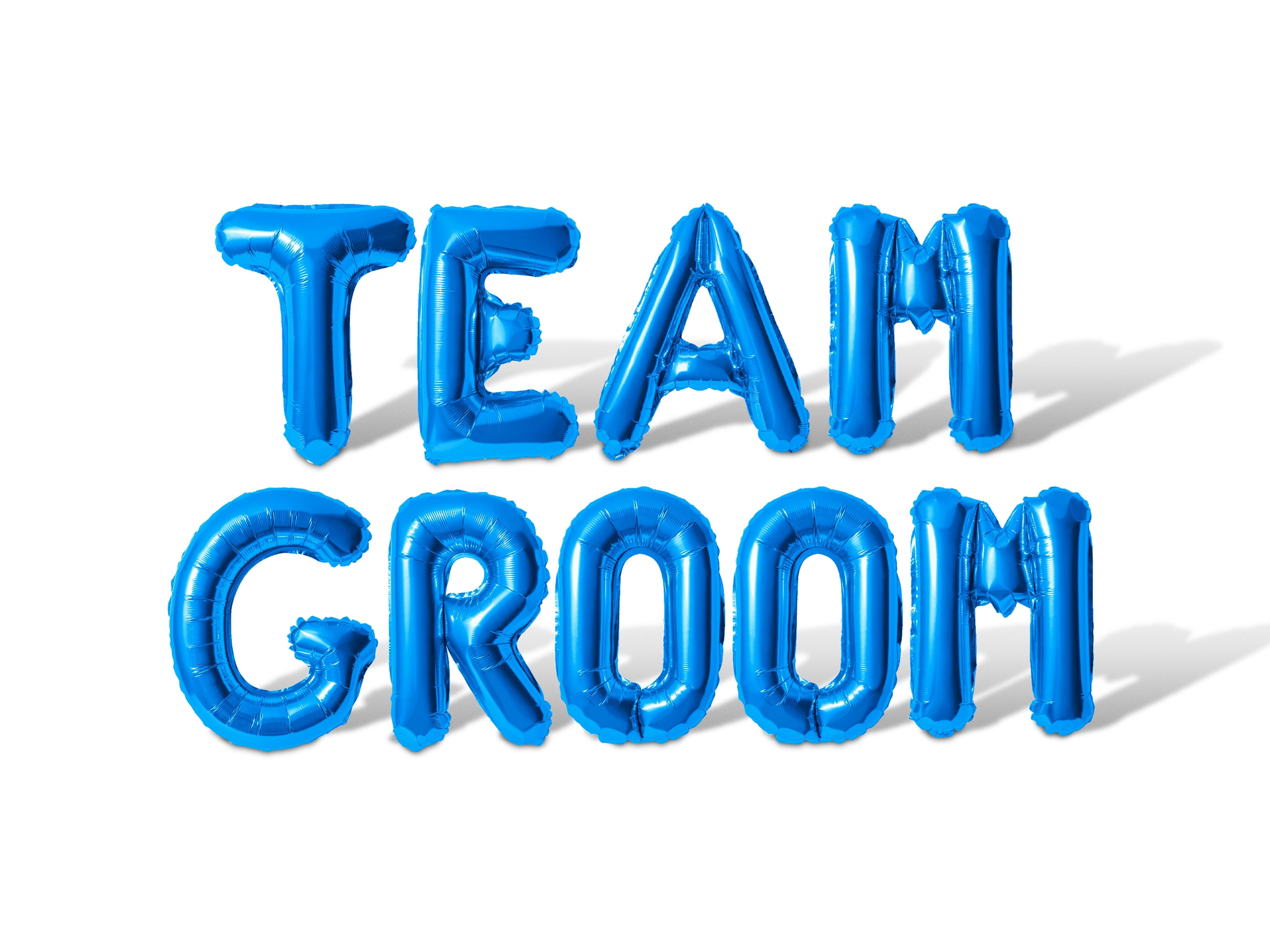Letter Balloons - TEAM GROOM 16" Inch Alphabet Letters Foil Mylar ...