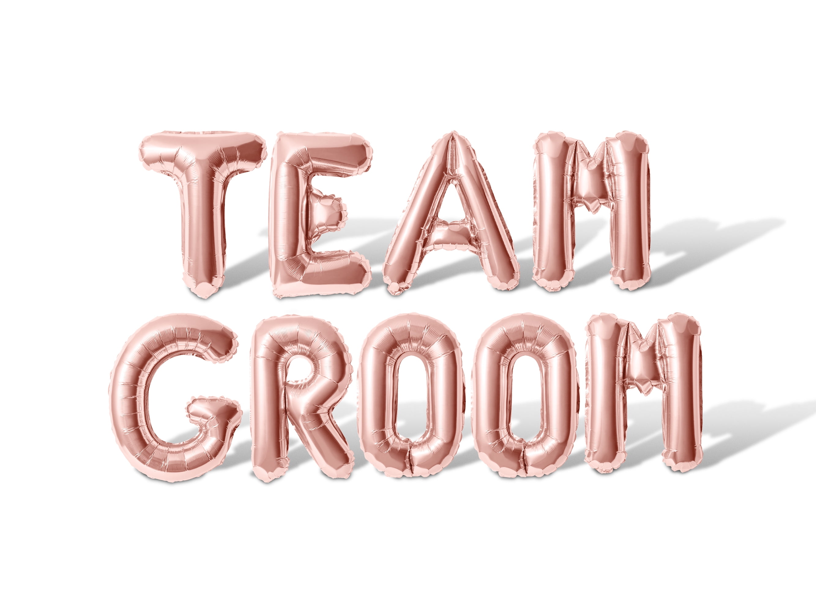 Letter Balloons - TEAM GROOM 16" Inch Alphabet Letters Foil Mylar ...