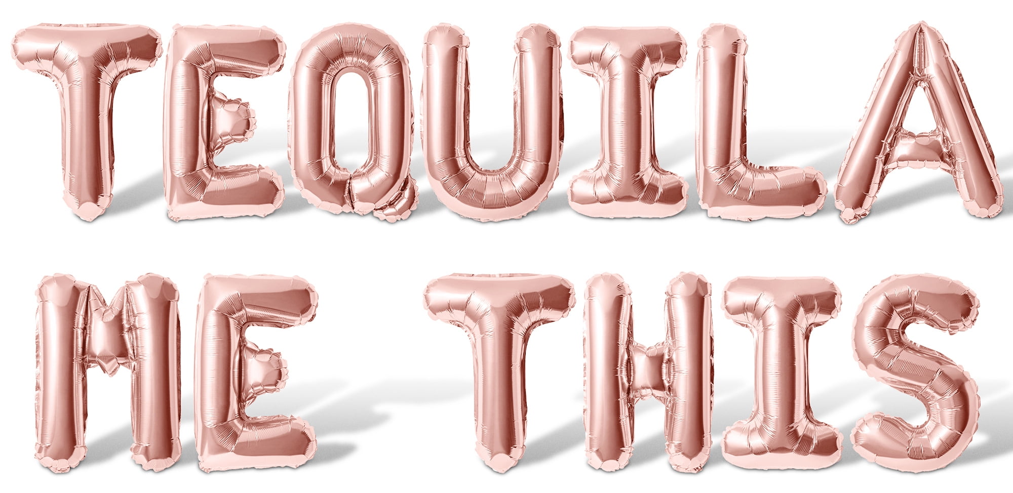 Letter Balloons - TEQUILA ME THIS 16" Inch Alphabet Letters Foil Mylar ...