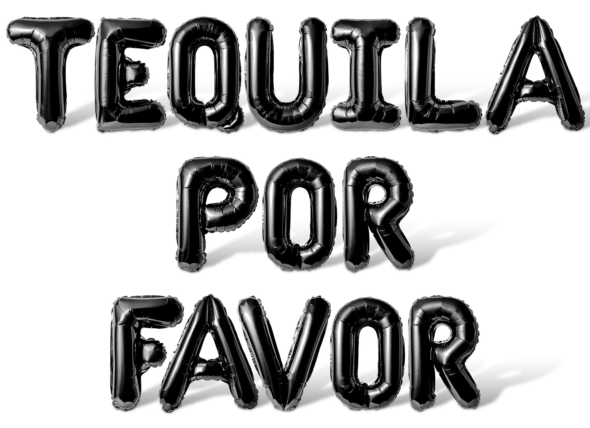 Letter Balloons - TEQUILA POR FAVOR 16" Inch Alphabet Letters Foil ...