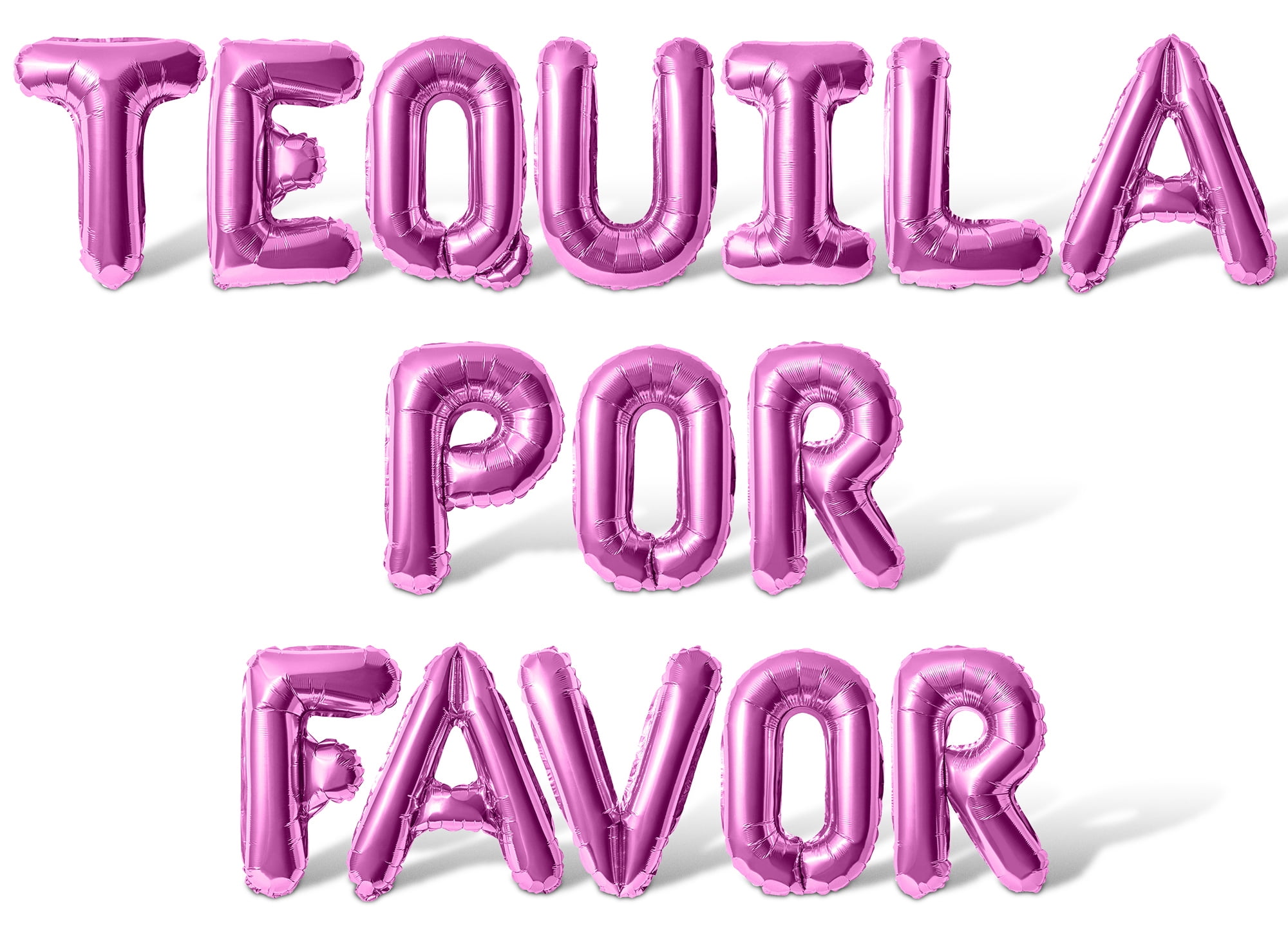 Letter Balloons - TEQUILA POR FAVOR 16" Inch Alphabet Letters Foil ...