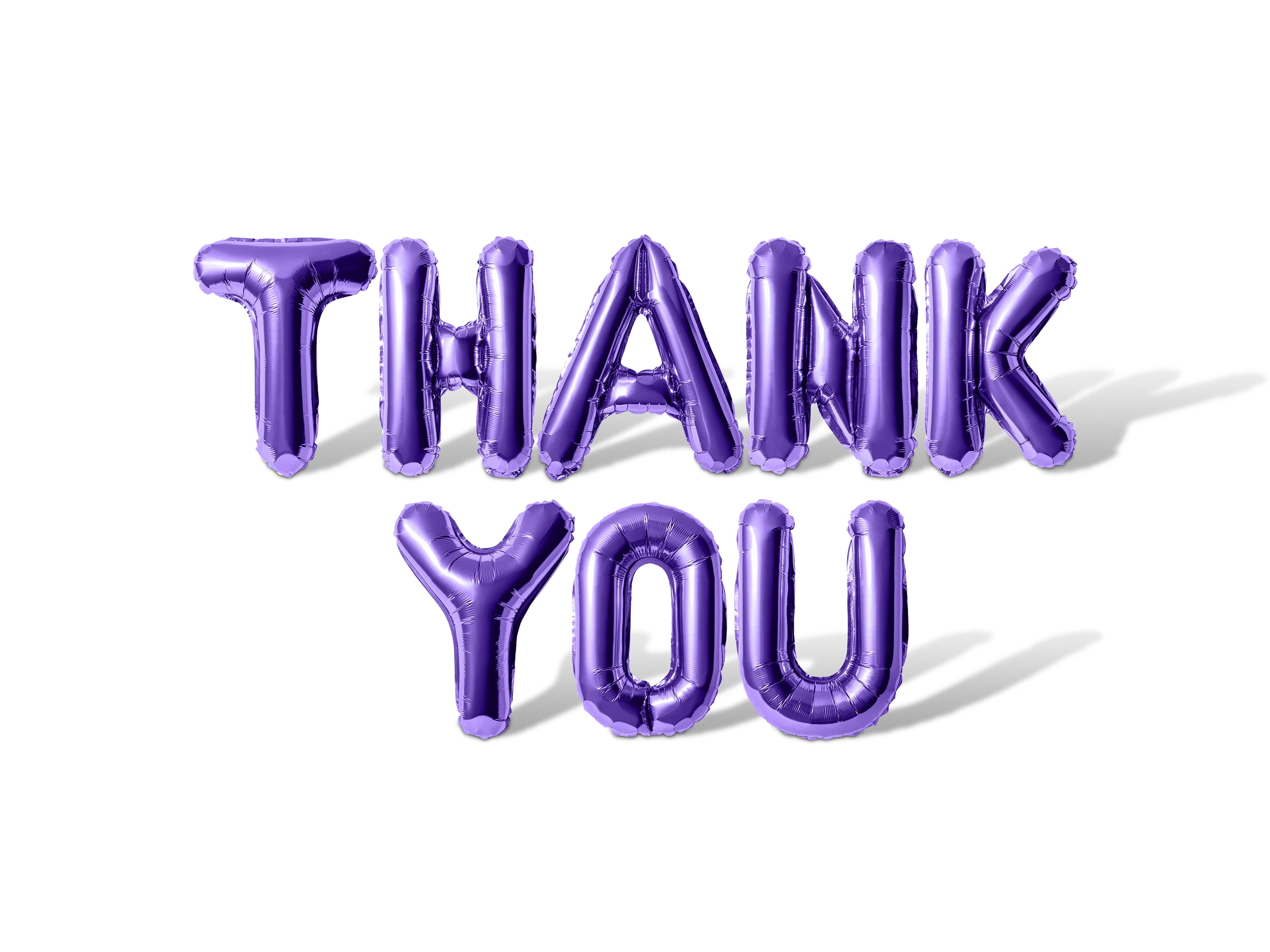 Letter Balloons - THANK YOU 16" Inch Alphabet Letters Foil Mylar ...