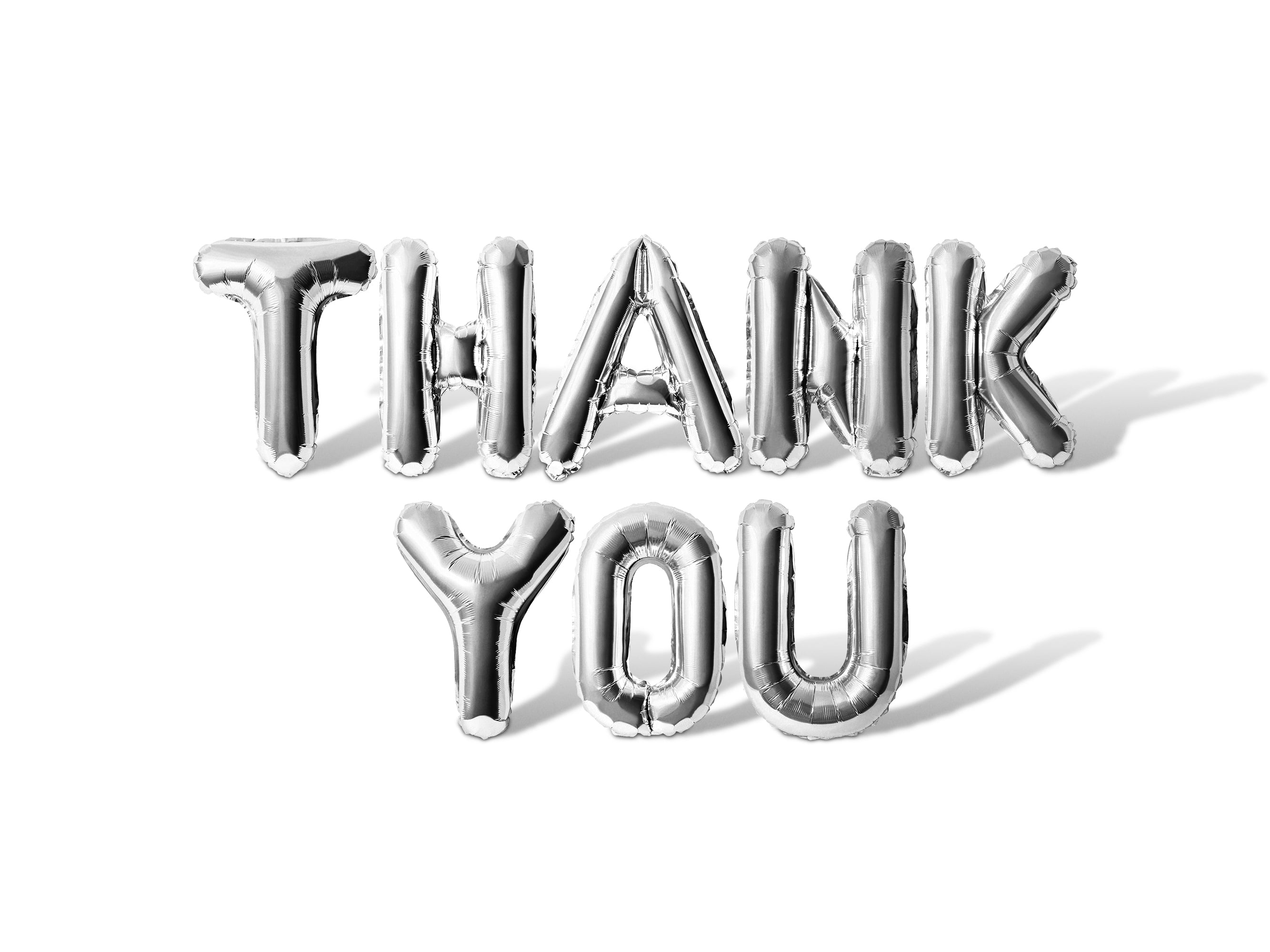 Letter Balloons Thank You 16 Inch Alphabet Letters Foil Mylar