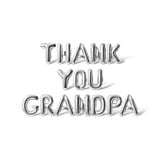 Letter Balloons - THANK YOU GRANDPA 16" Inch Alphabet Letters Foil ...