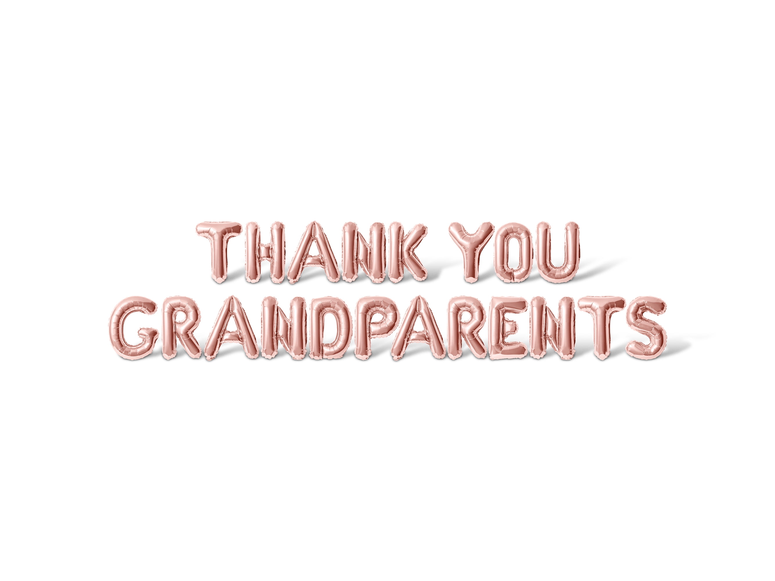 Letter Balloons - THANK YOU GRANDPARENTS 16" Inch Alphabet Letters Foil ...