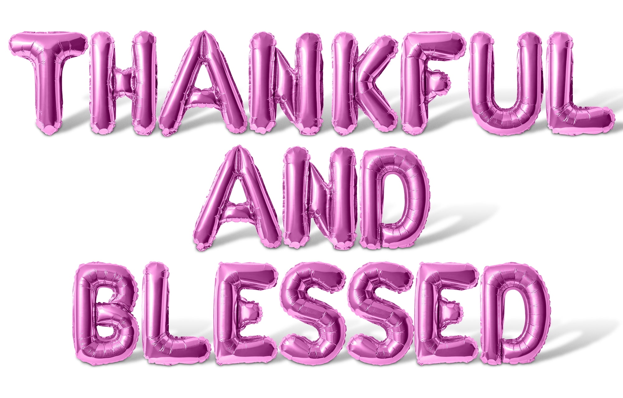 Letter Balloons - THANKFUL AND BLESSED 16" Inch Alphabet Letters Foil ...
