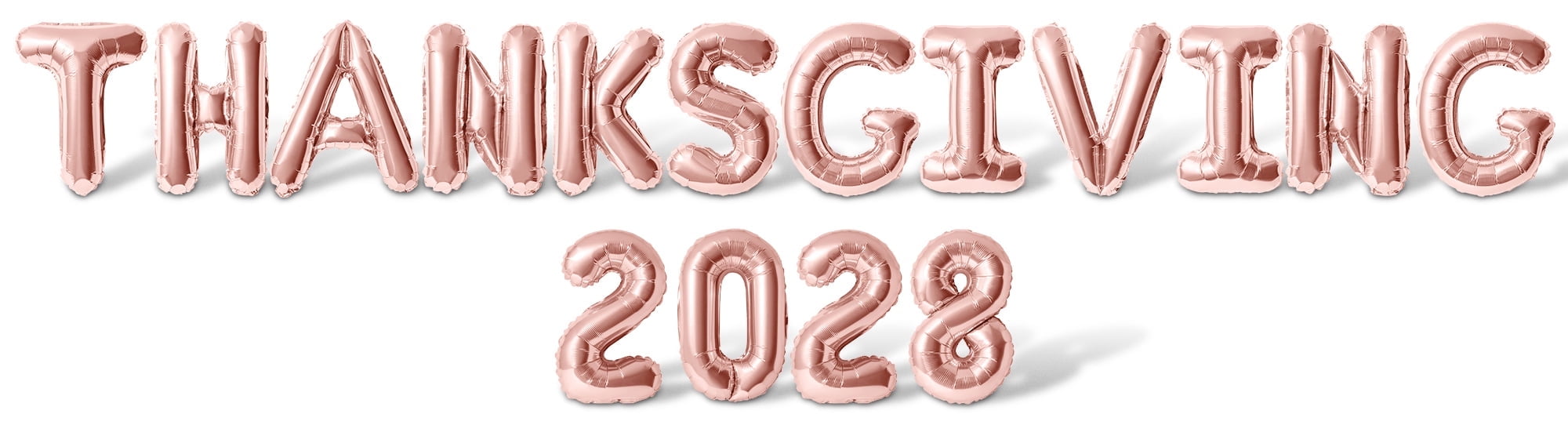 Letter Balloons - THANKSGIVING 2028 16" Inch Alphabet Letters Foil ...