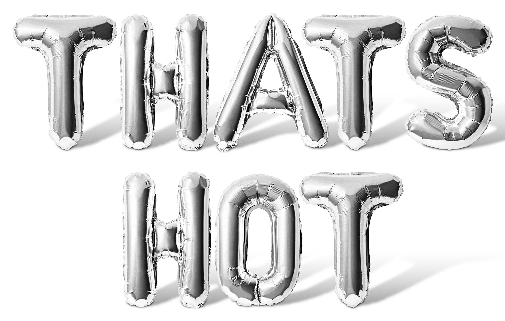 Letter Balloons - THATS HOT 16" Inch Alphabet Letters Foil Mylar ...