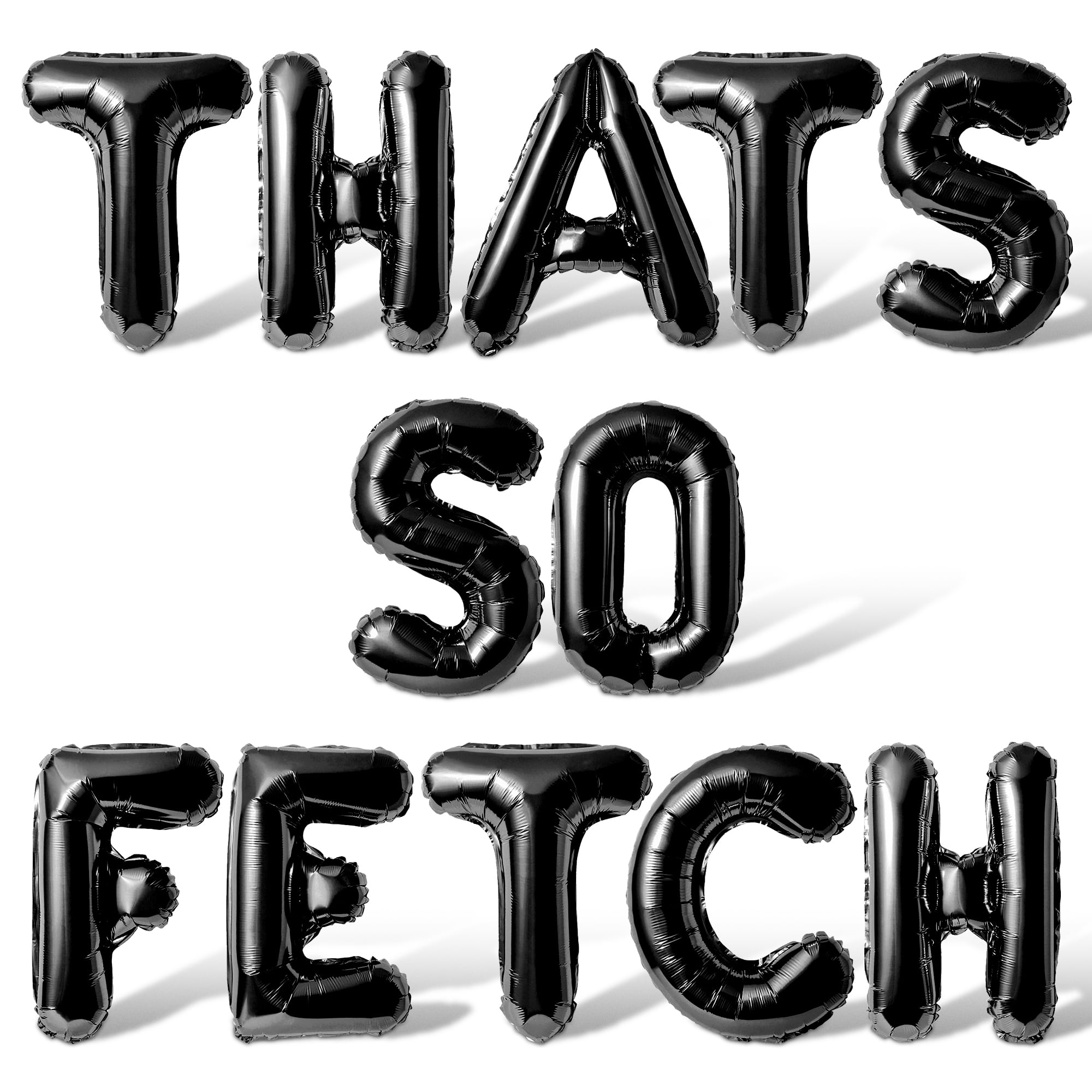 Letter Balloons - THATS SO FETCH 16" Inch Alphabet Letters Foil Mylar ...