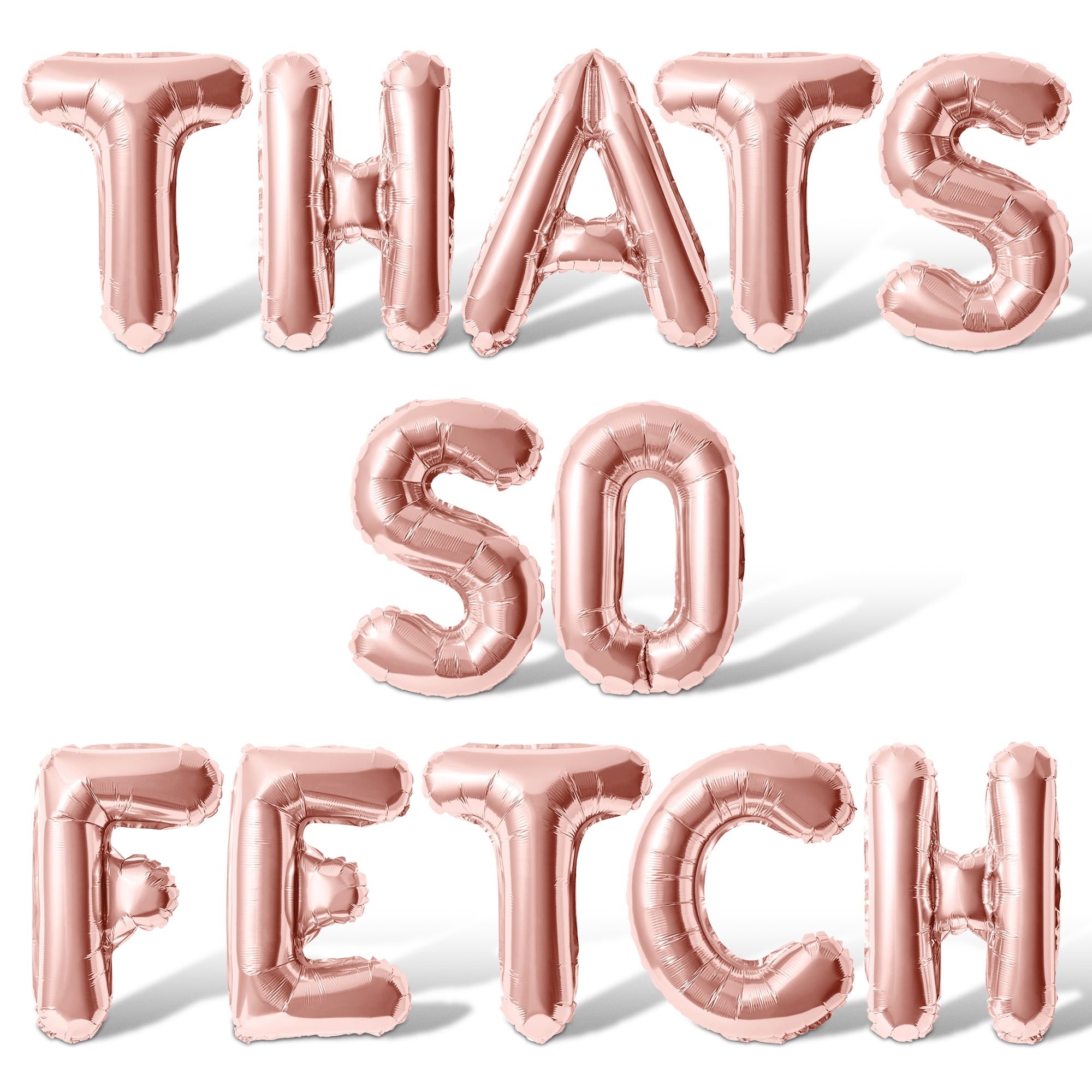 Letter Balloons - THATS SO FETCH 16" Inch Alphabet Letters Foil Mylar ...
