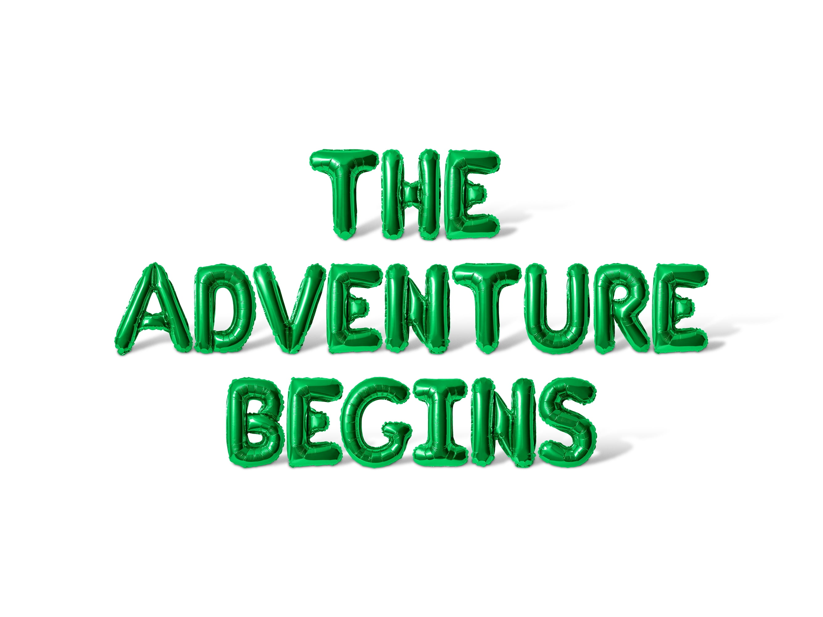 Letter Balloons - THE ADVENTURE BEGINS 16" Inch Alphabet Letters Foil ...