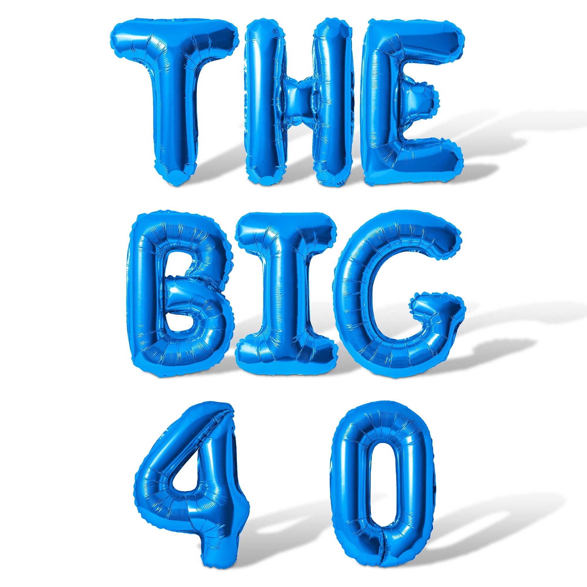 Letter Balloons - THE BIG 4 0 16" Inch Alphabet Letters Foil Mylar ...