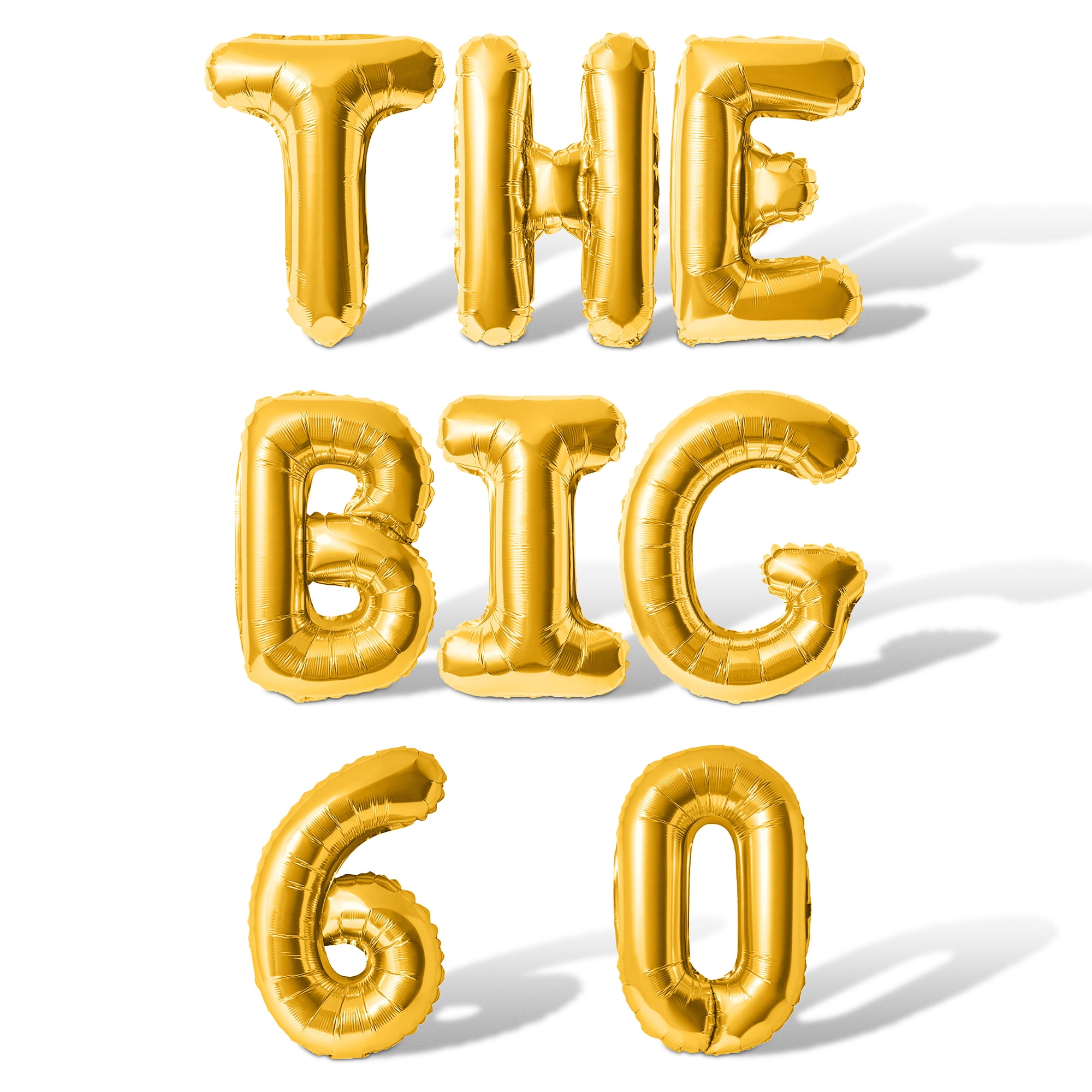 Letter Balloons - THE BIG 6 0 16" Inch Alphabet Letters Foil Mylar ...