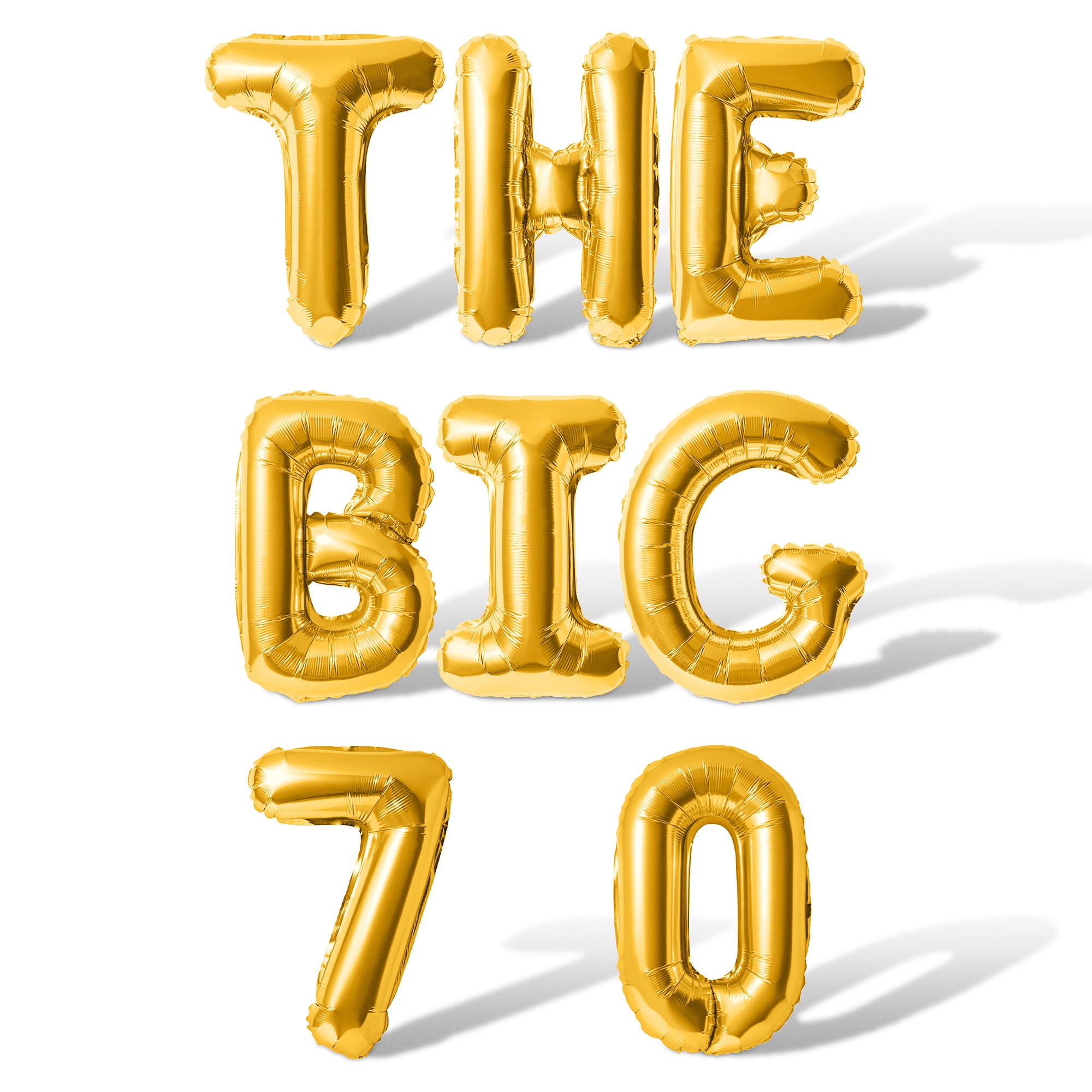 Letter Balloons - THE BIG 7 0 16" Inch Alphabet Letters Foil Mylar ...
