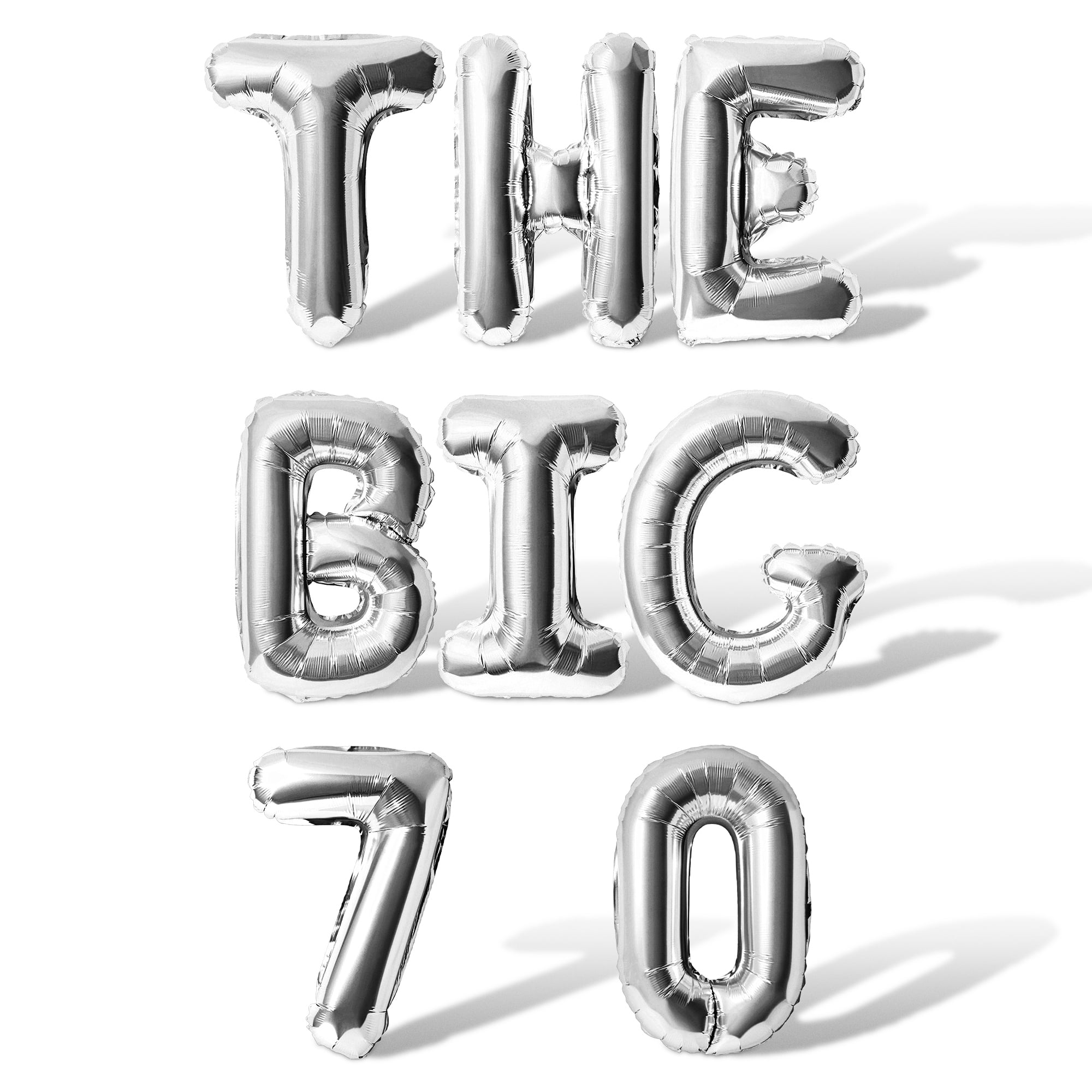 Letter Balloons - THE BIG 7 0 16" Inch Alphabet Letters Foil Mylar ...