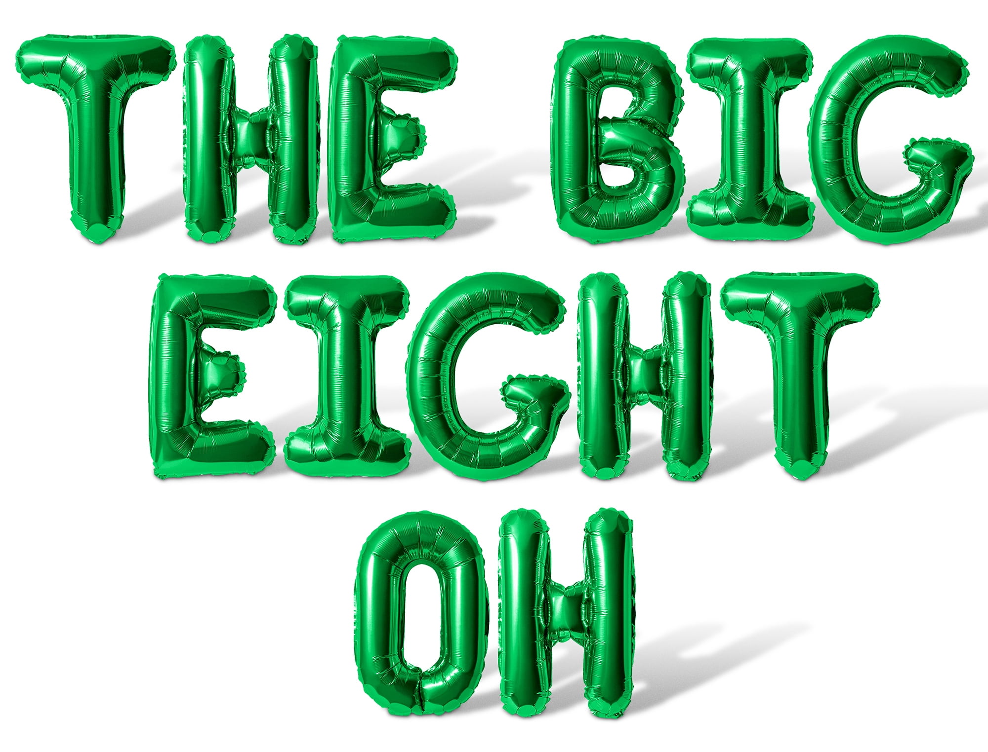 Letter Balloons - THE BIG EIGHT OH 16" Inch Alphabet Letters Foil Mylar ...