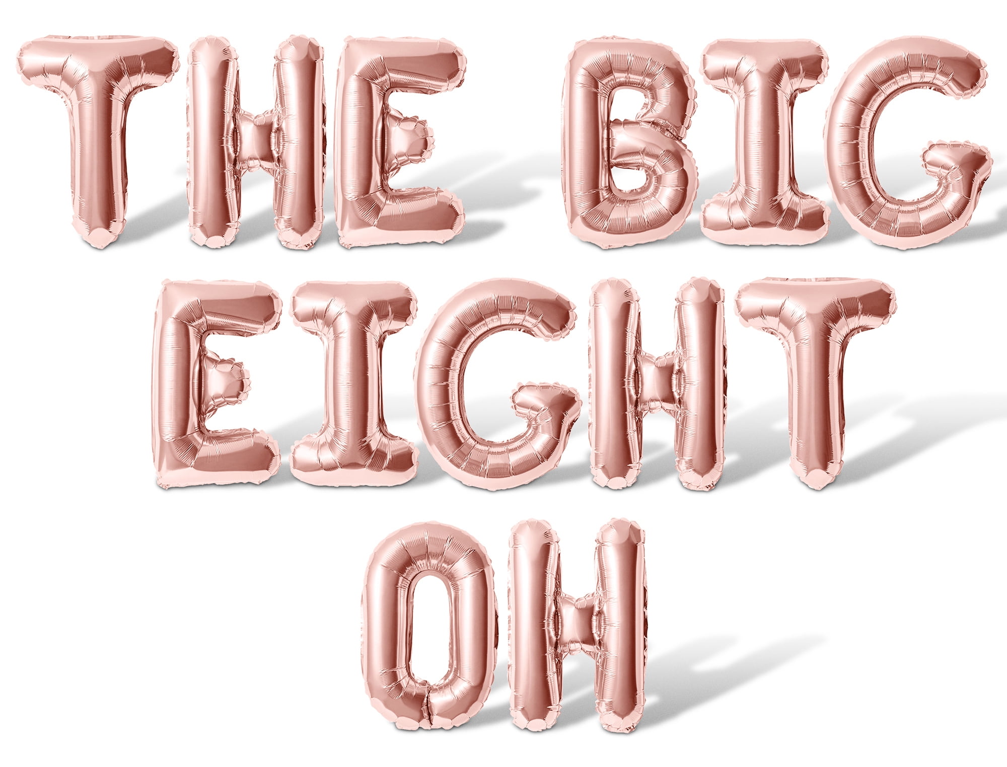 Letter Balloons - THE BIG EIGHT OH 16" Inch Alphabet Letters Foil Mylar ...