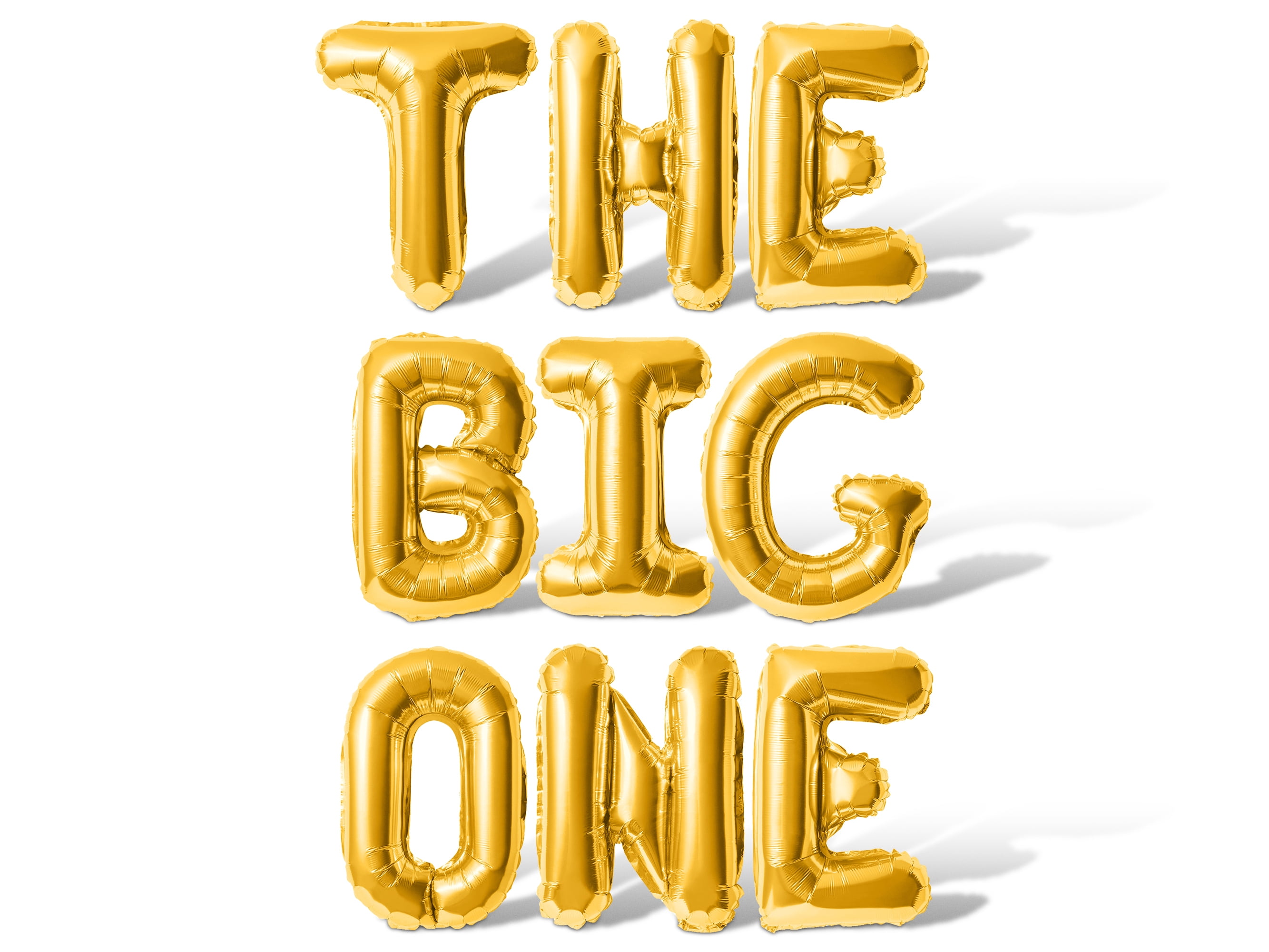 Letter Balloons THE BIG ONE 16 Inch Alphabet Letters Foil Mylar Balloon Birthday Party Banner Gold