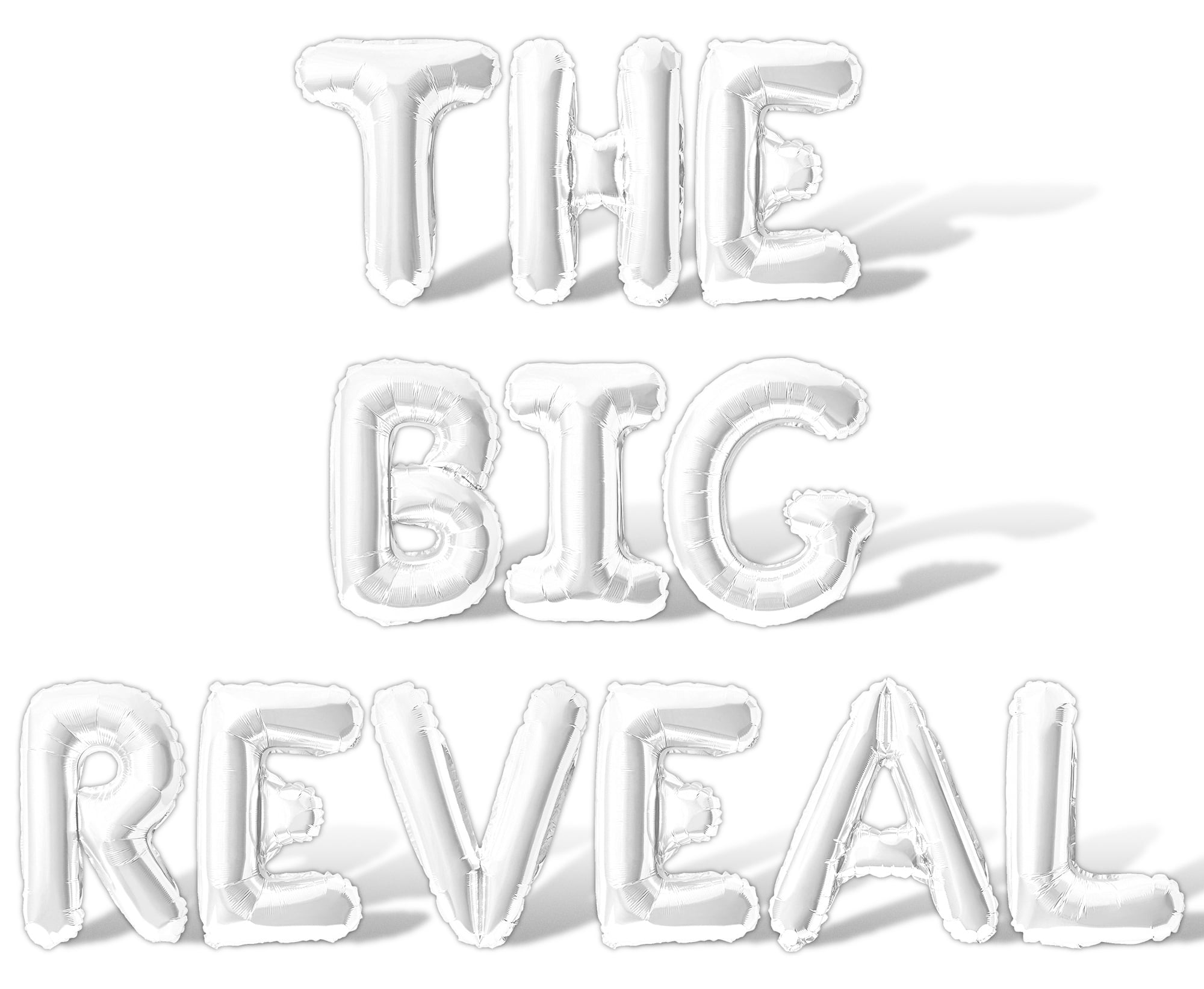 Letter Balloons - THE BIG REVEAL 16" Inch Alphabet Letters Foil Mylar ...