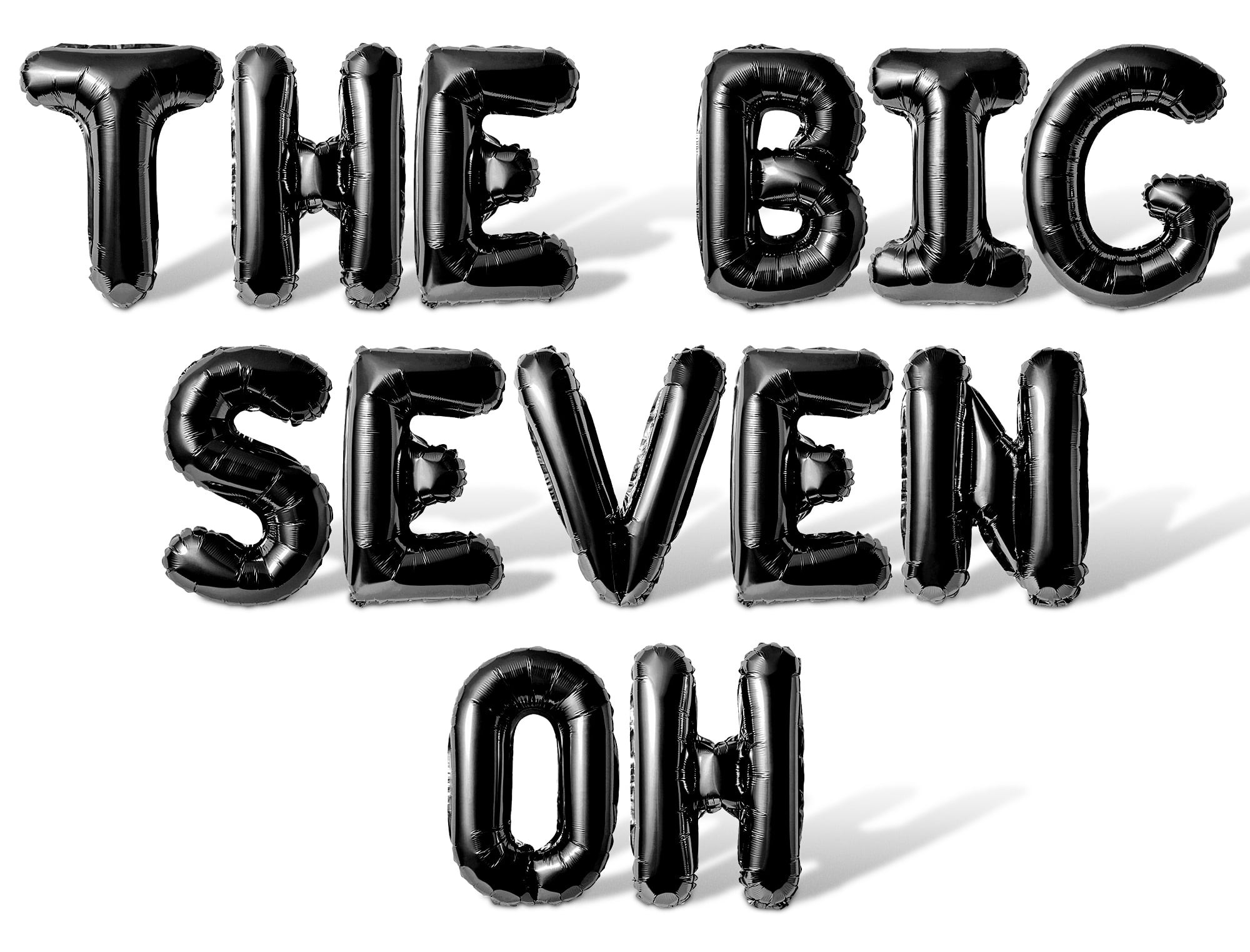 Letter Balloons - THE BIG SEVEN OH 16" Inch Alphabet Letters Foil Mylar ...