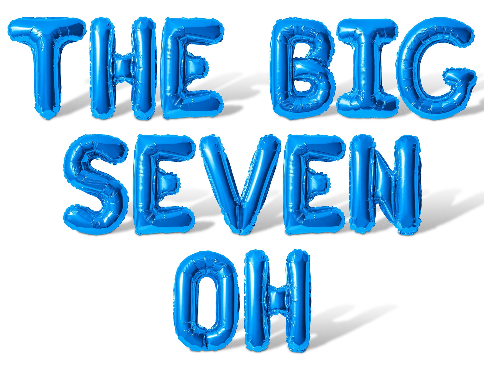 Letter Balloons - THE BIG SEVEN OH 16" Inch Alphabet Letters Foil Mylar ...