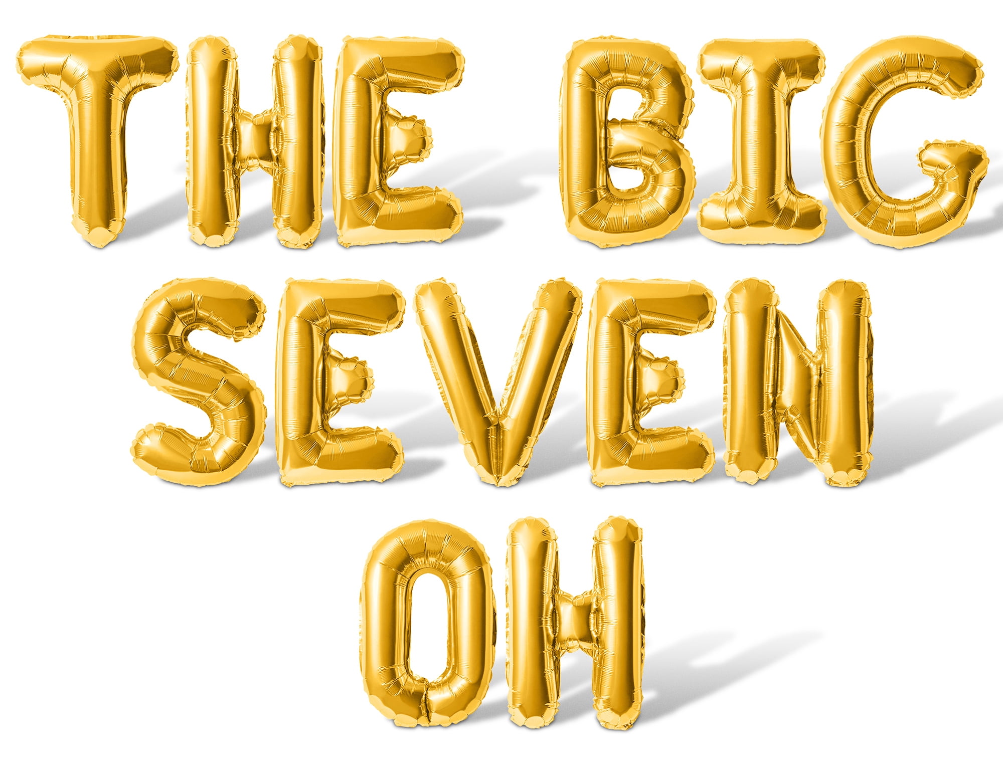 Letter Balloons - THE BIG SEVEN OH 16" Inch Alphabet Letters Foil Mylar ...