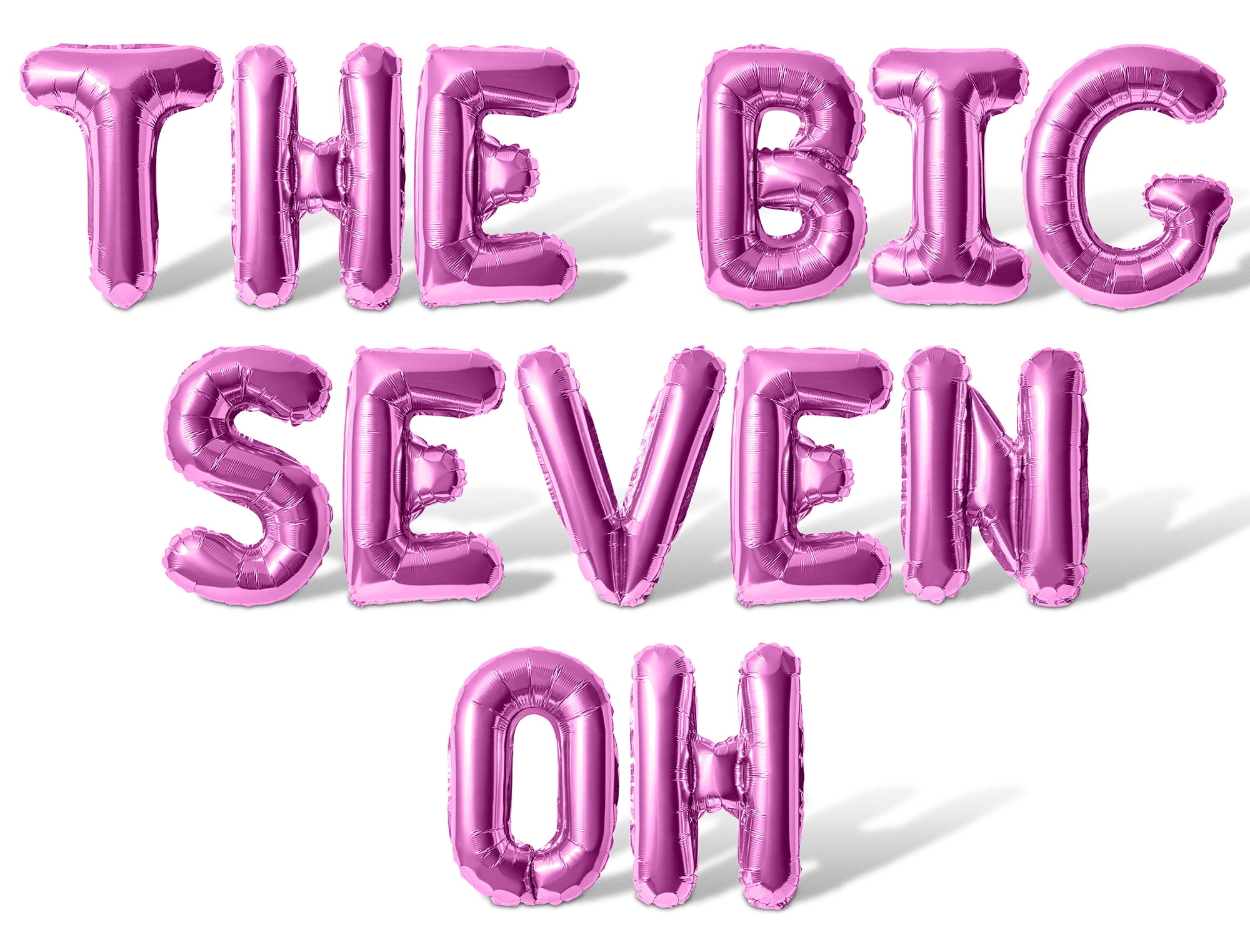 Letter Balloons - THE BIG SEVEN OH 16" Inch Alphabet Letters Foil Mylar ...
