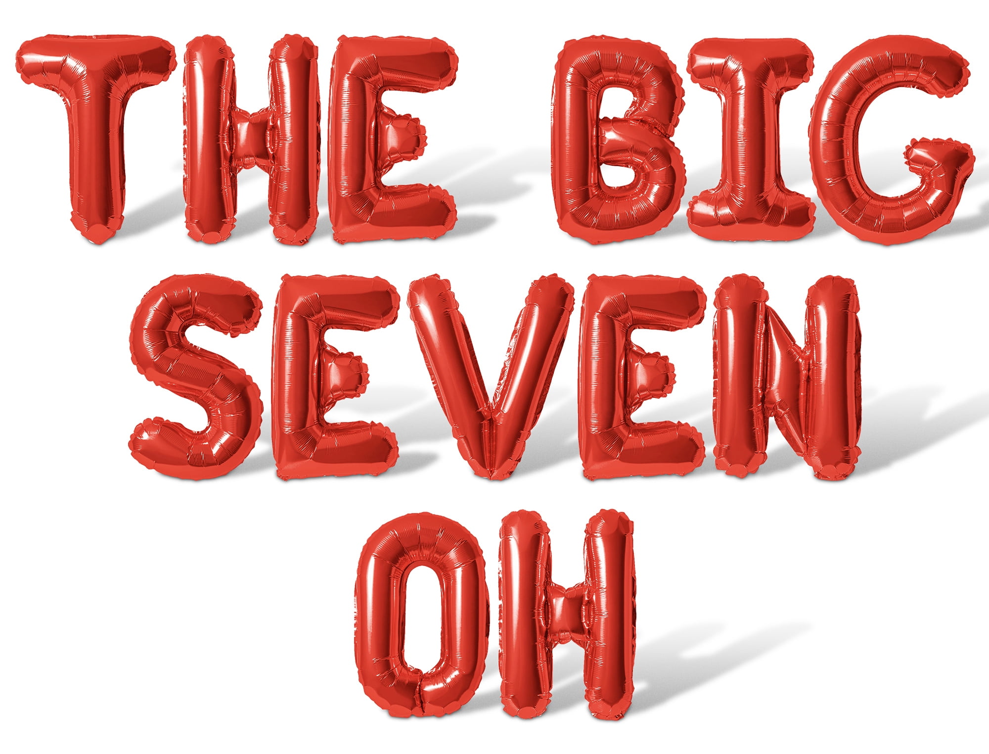 Letter Balloons - THE BIG SEVEN OH 16" Inch Alphabet Letters Foil Mylar ...