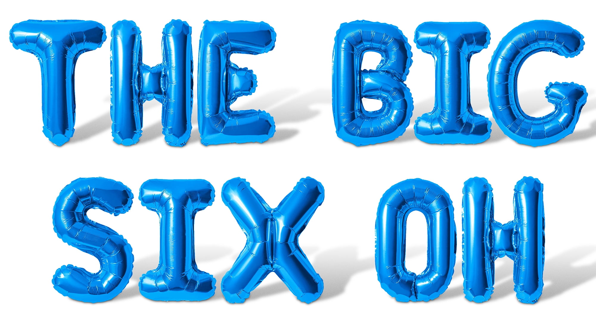 Letter Balloons - THE BIG SIX OH 16" Inch Alphabet Letters Foil Mylar ...