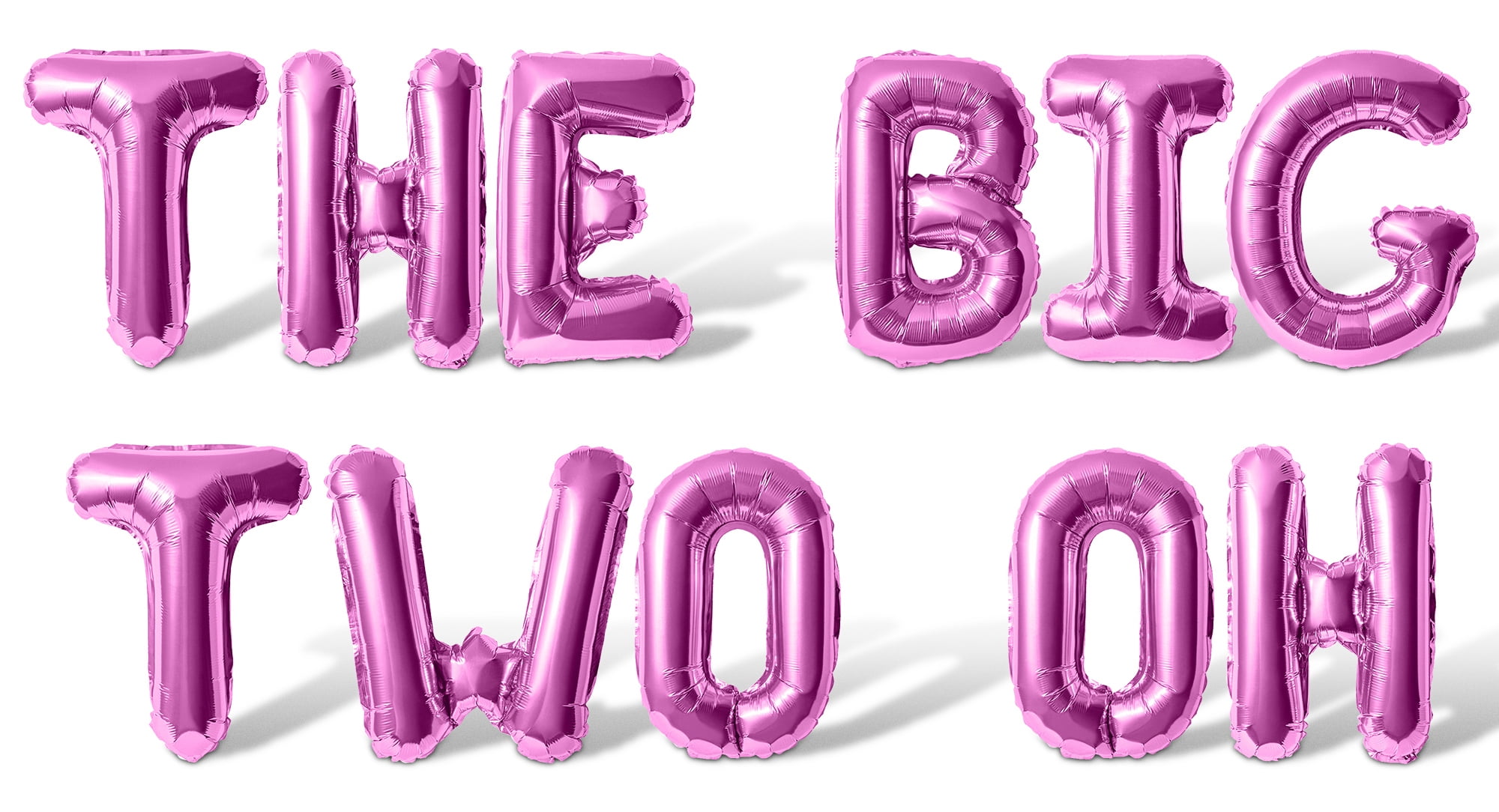 Letter Balloons - THE BIG TWO OH 16" Inch Alphabet Letters Foil Mylar ...