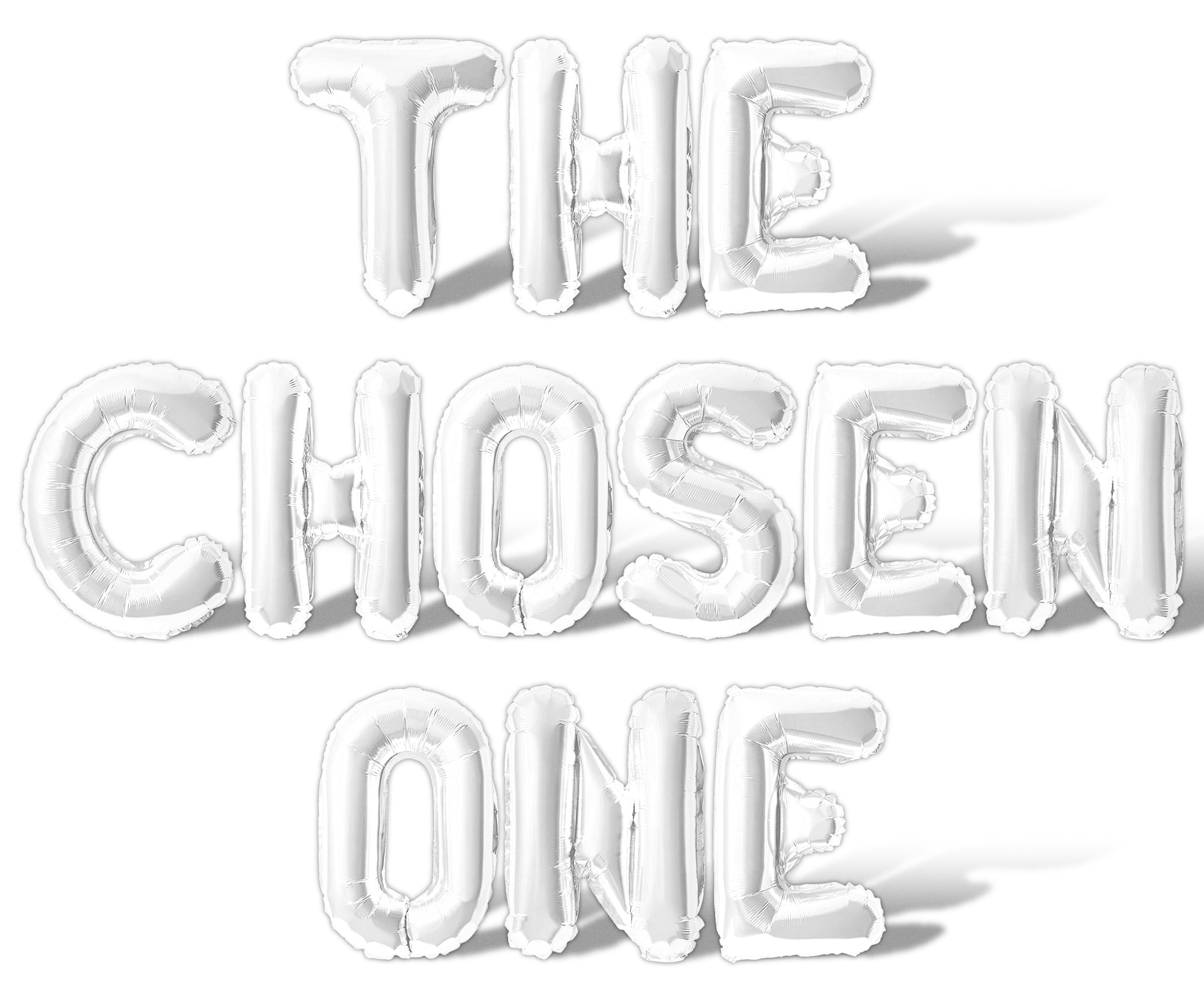 Letter Balloons - THE CHOSEN ONE 16" Inch Alphabet Letters Foil Mylar ...