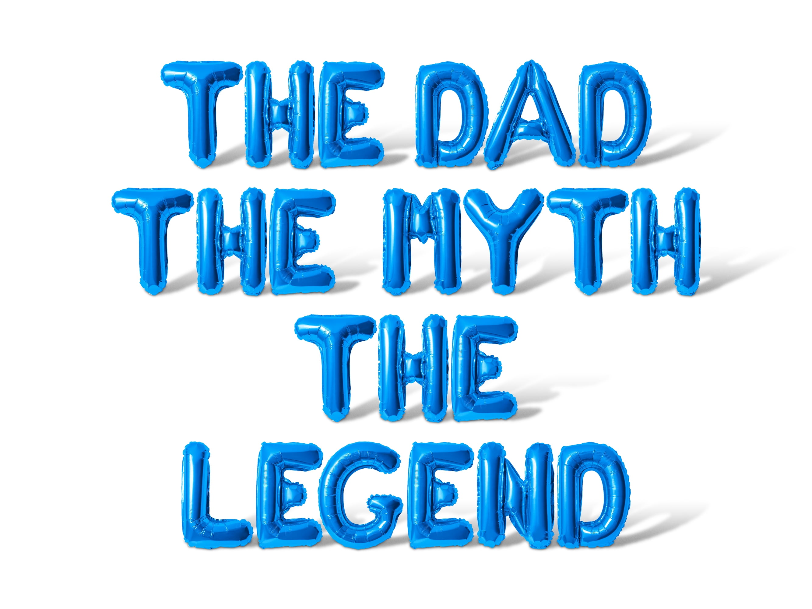Letter Balloons - THE DAD THE MYTH THE LEGEND 16" Inch Alphabet Letters ...