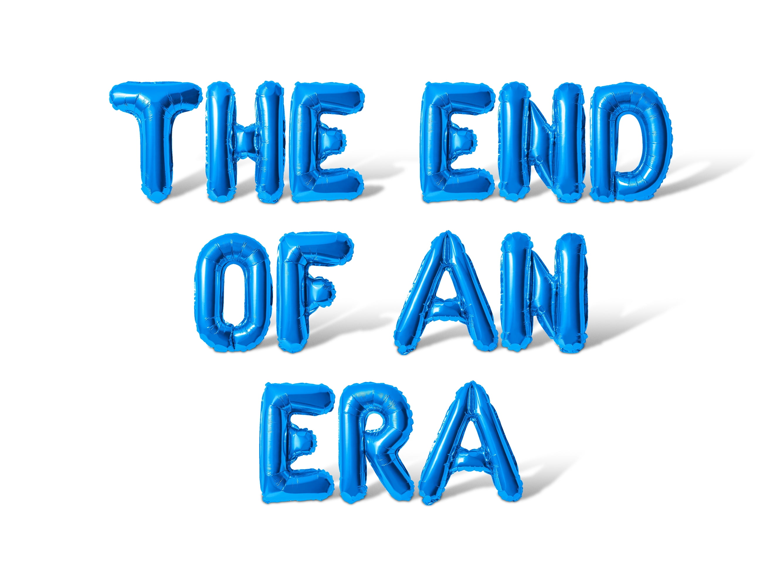 Letter Balloons - THE END OF AN ERA 16" Inch Alphabet Letters Foil ...