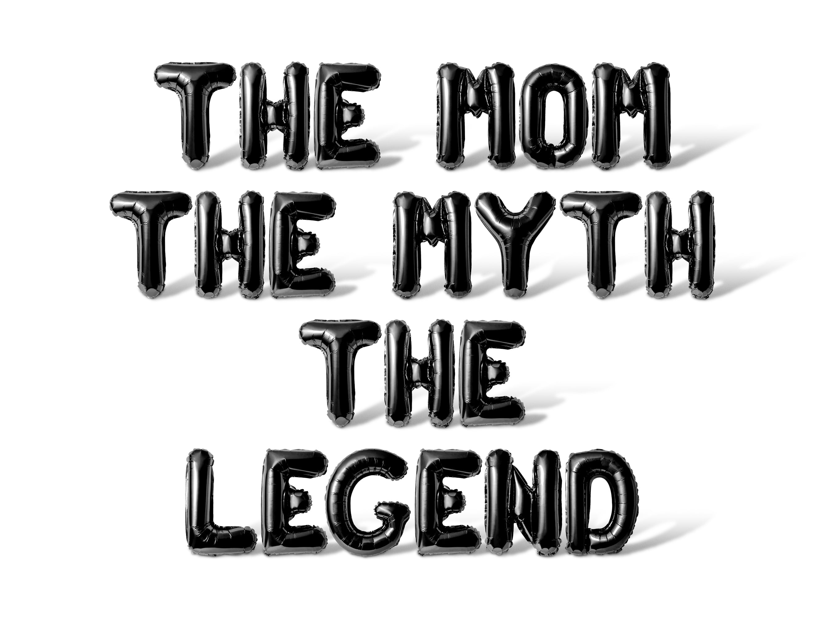 Letter Balloons - THE MOM THE MYTH THE LEGEND 16" Inch Alphabet Letters ...
