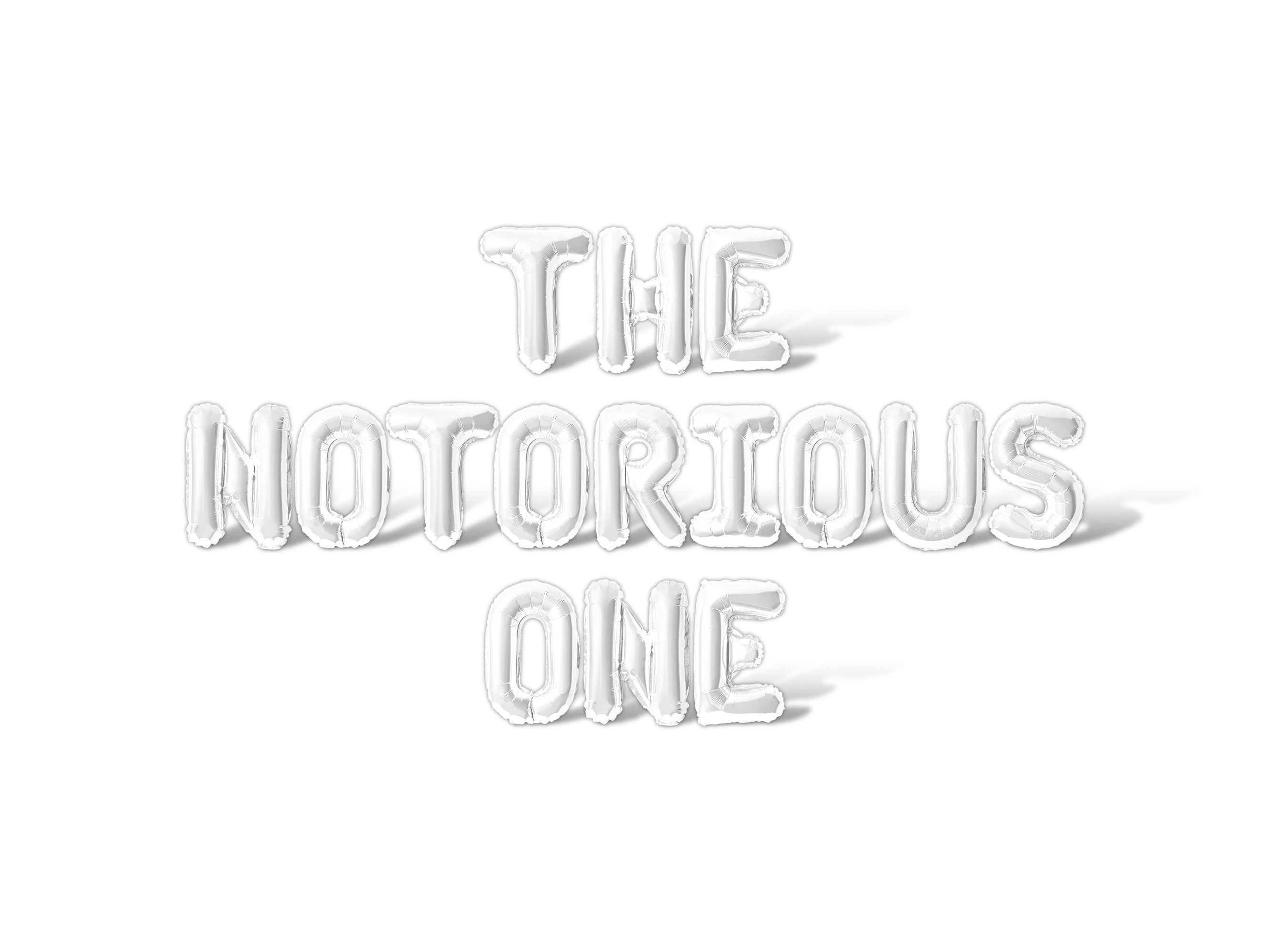 Letter Balloons - THE NOTORIOUS ONE 16" Inch Alphabet Letters Foil ...