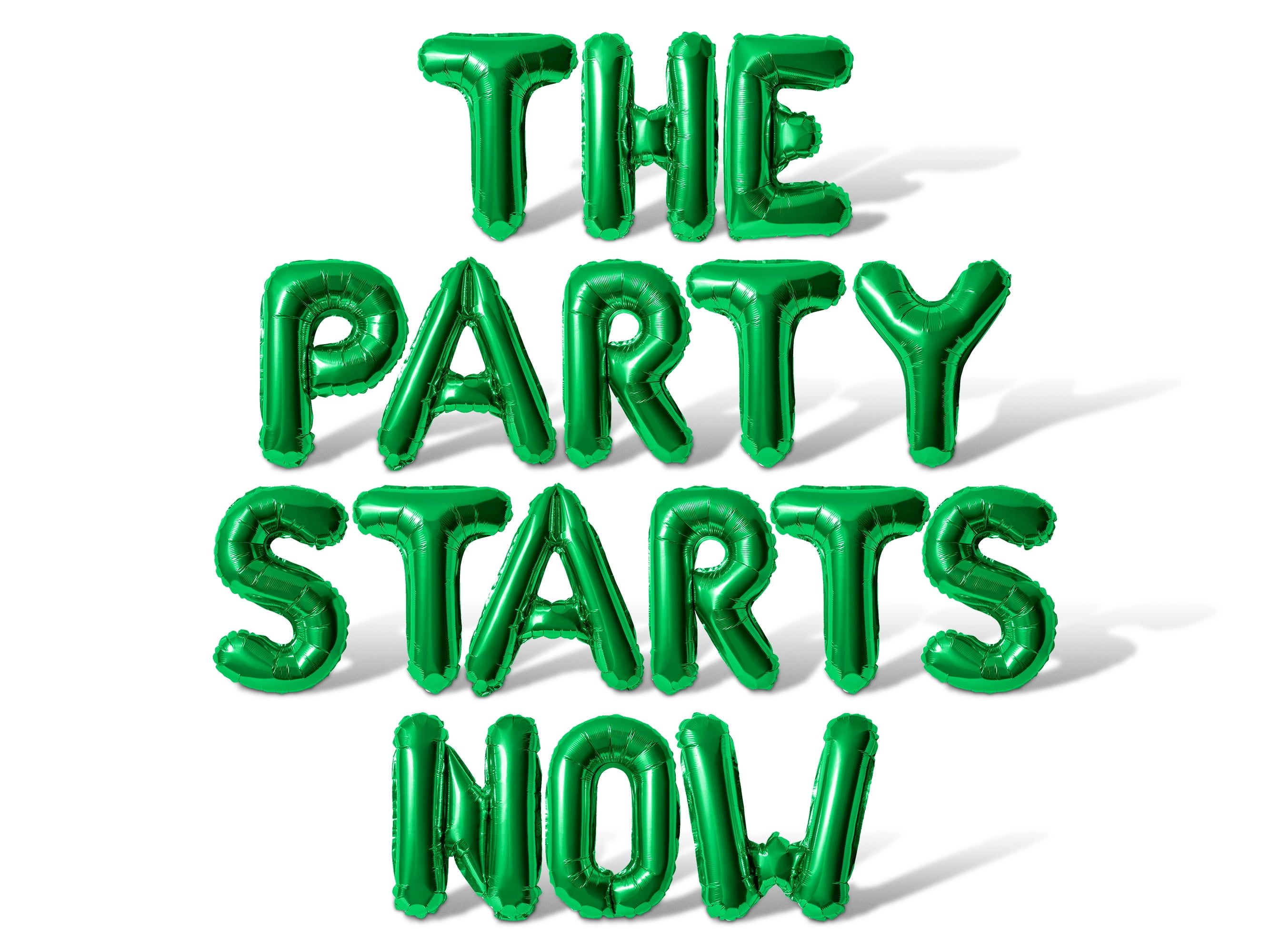 Letter Balloons - THE PARTY STARTS NOW 16" Inch Alphabet Letters Foil ...