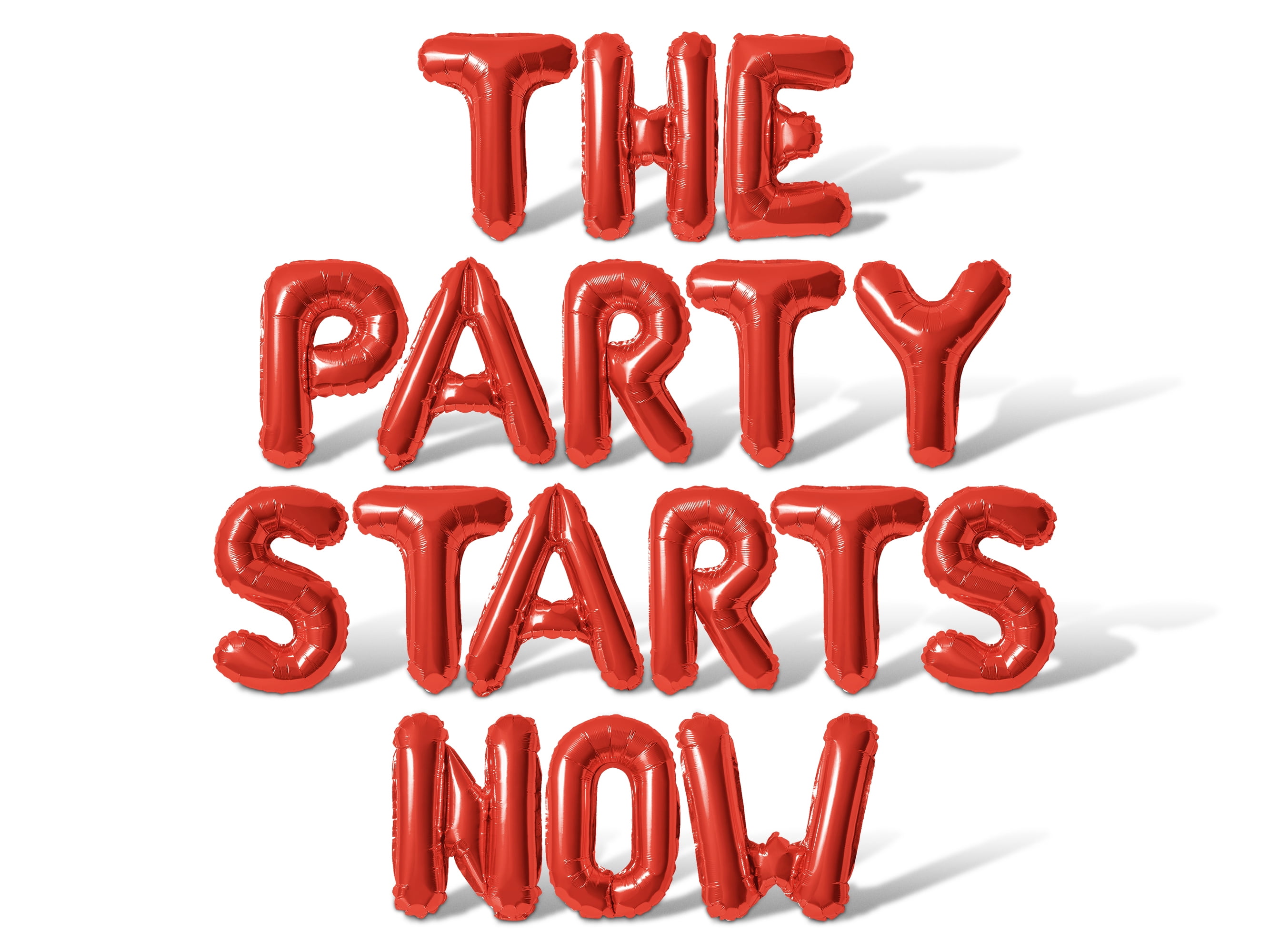 Letter Balloons - THE PARTY STARTS NOW 16" Inch Alphabet Letters Foil ...