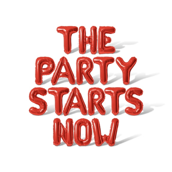 Letter Balloons - THE PARTY STARTS NOW 16" Inch Alphabet Letters Foil ...