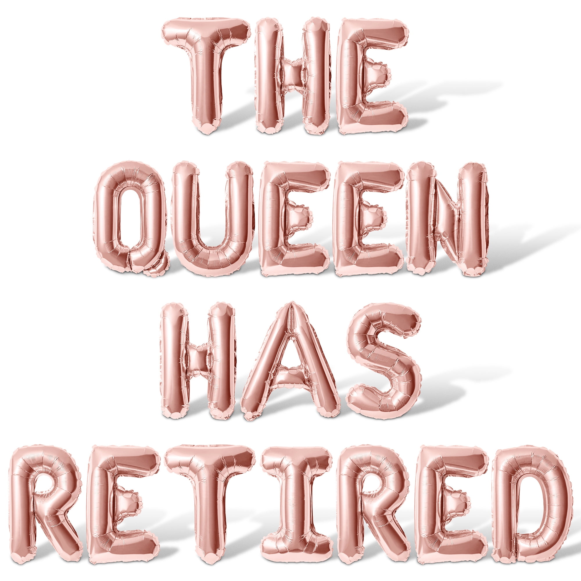 Letter Balloons - THE QUEEN HAS RETIRED 16" Inch Alphabet Letters Foil ...