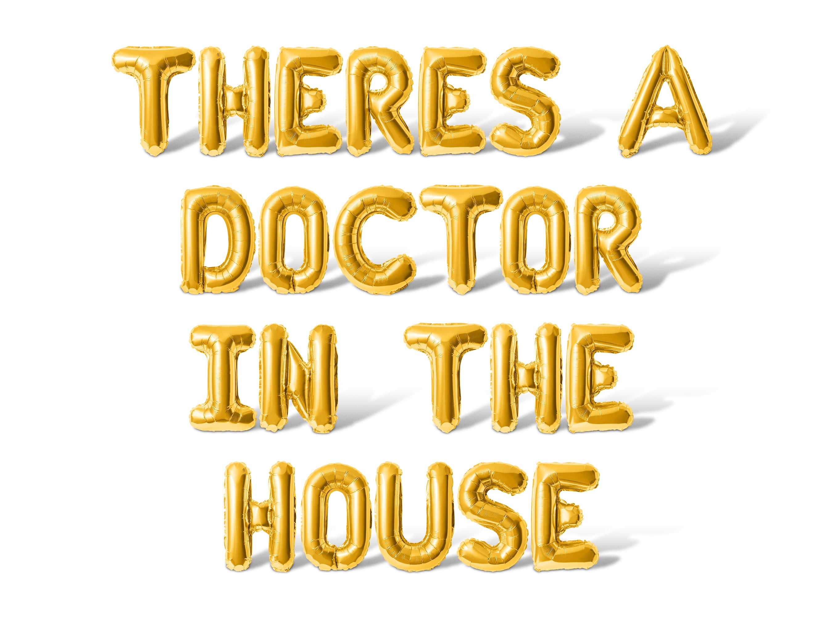 Letter Balloons - THERES A DOCTOR IN THE HOUSE 16" Inch Alphabet ...